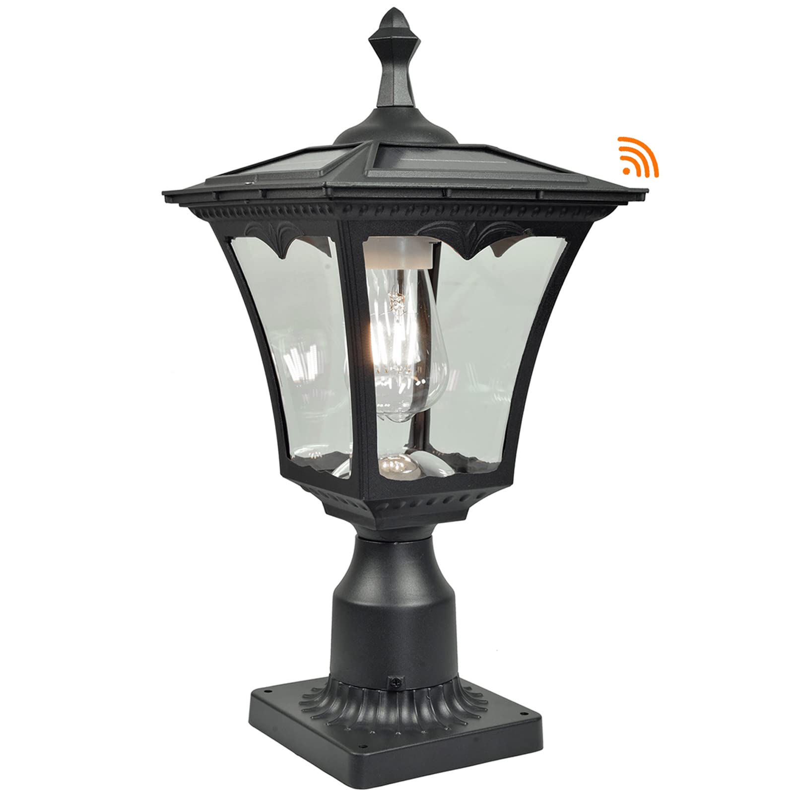 New Upgrade Solar Lamp Post Light Heavy Duty Cast Aluminum Solar Post ...