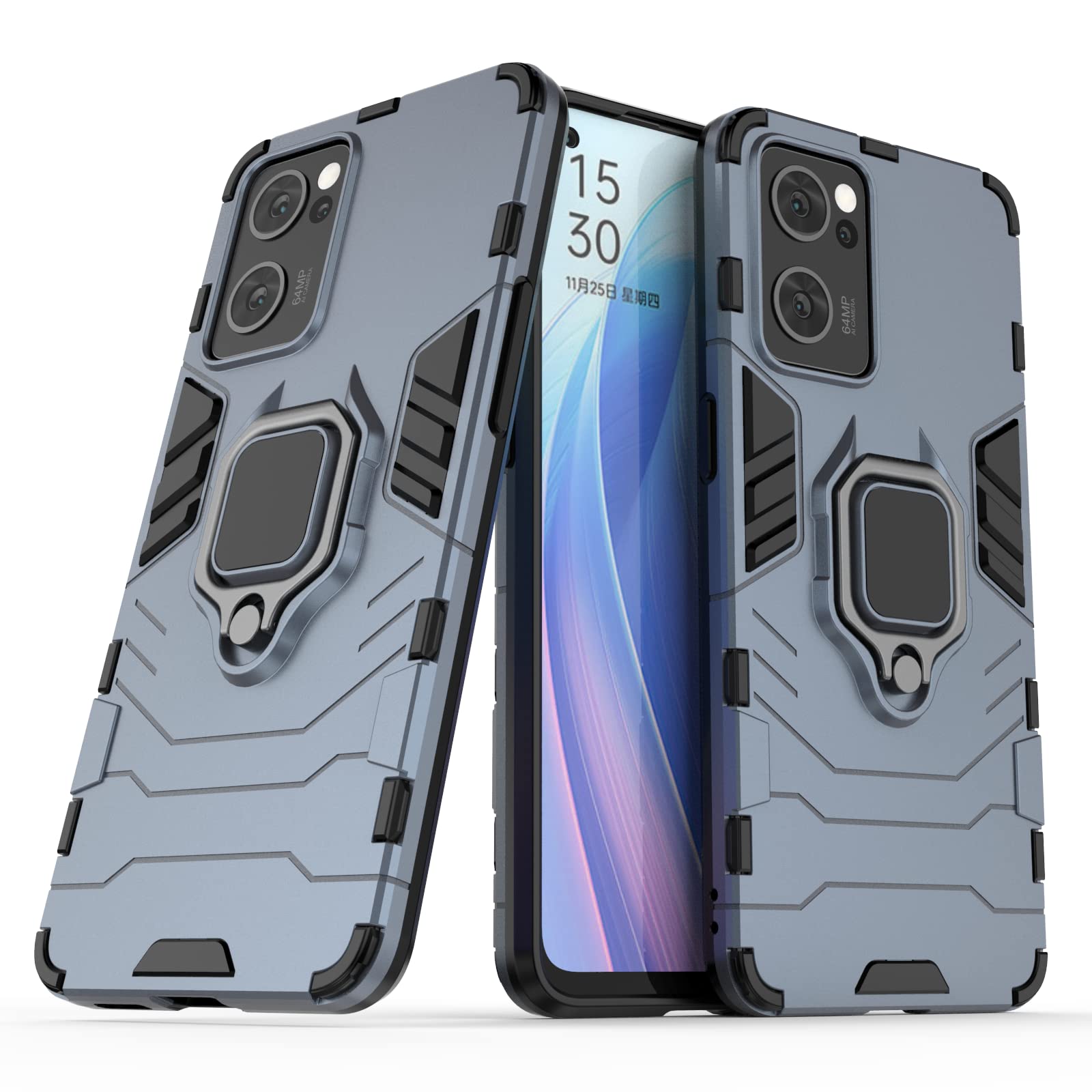 FTRONGRT Case for Oppo Find X5 Lite, Rugged and Shockproof, with Mobile ...