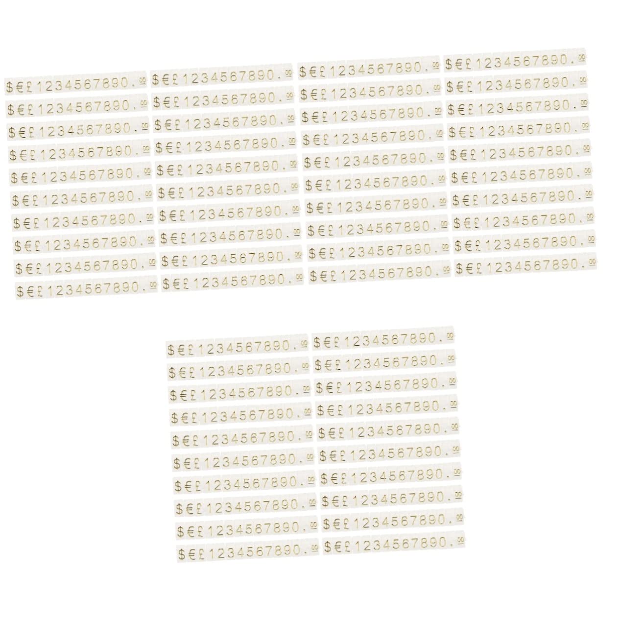 Levemolo 60 Pcs Tag Craft Show Display Supplies Jewelry Tag Number ...