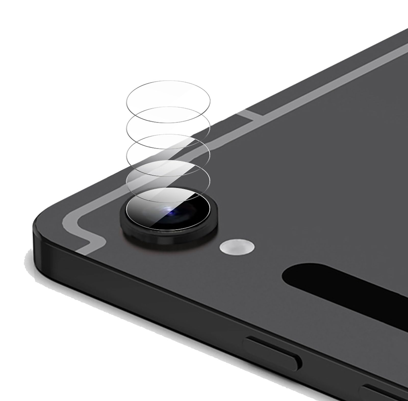 GIOPUEY [Ultra Thin 4 Pack Camera Lens Protector Compatible with ...