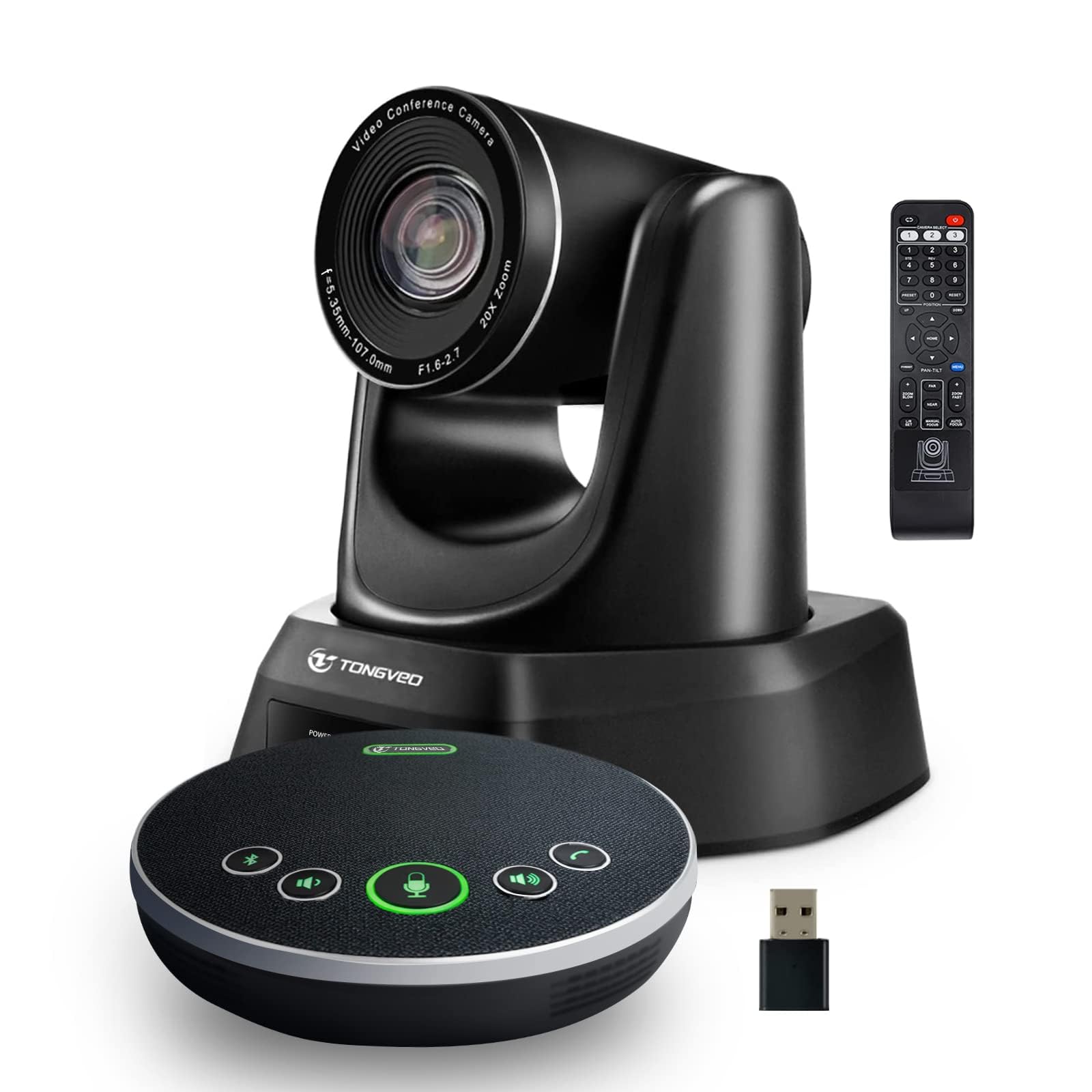 TONGVEO 20X Conference Room Camera System with Bluetooth Microphone ...