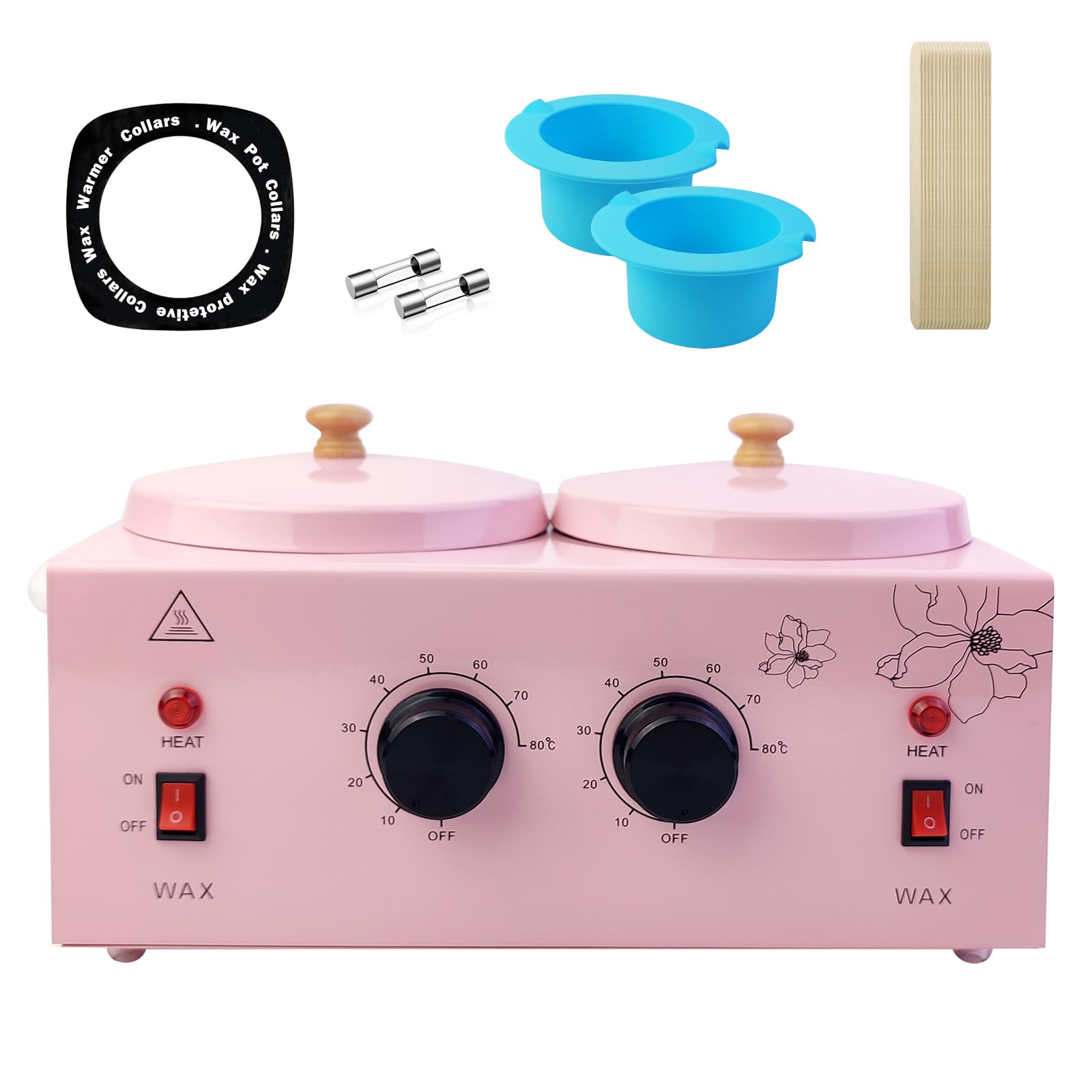 1.2L Double Wax Warmer Machine Wax Pots for Hair Removal, Professional ...