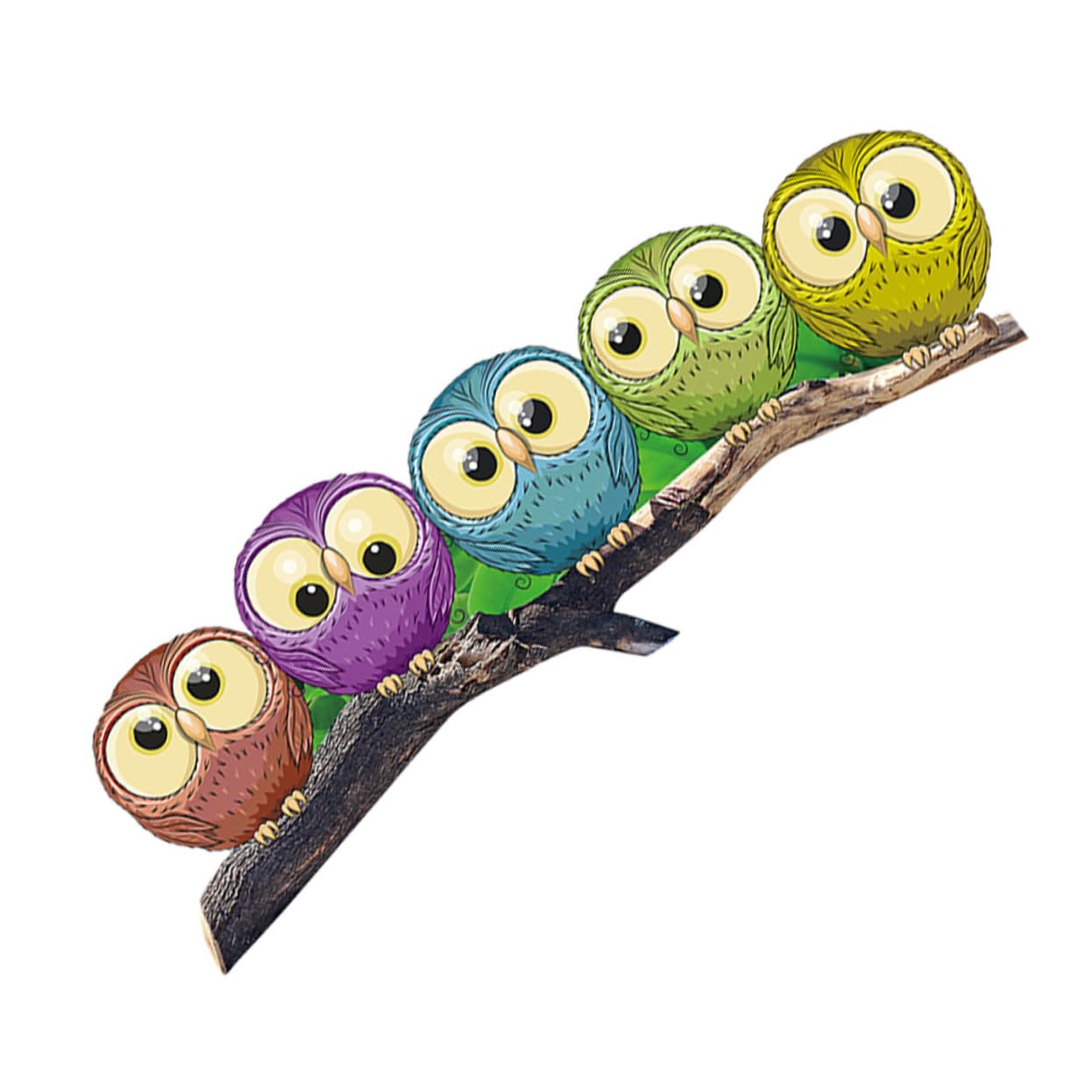 COLLBATH Easter Car Decoration 1pc Owl Wiper Sticker Cute Car Stickers ...