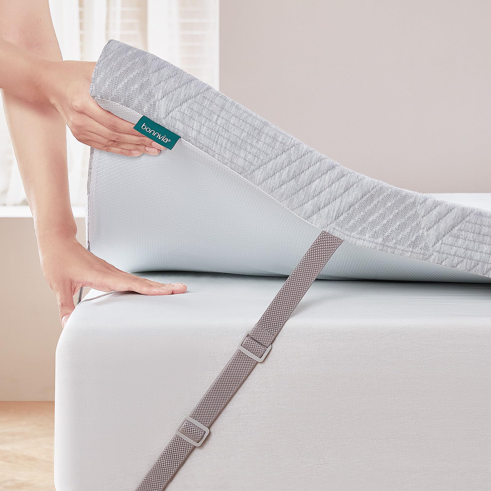 Bonnvia Mattress Topper Single Bed Thick, Memory Foam Mattress Topper ...