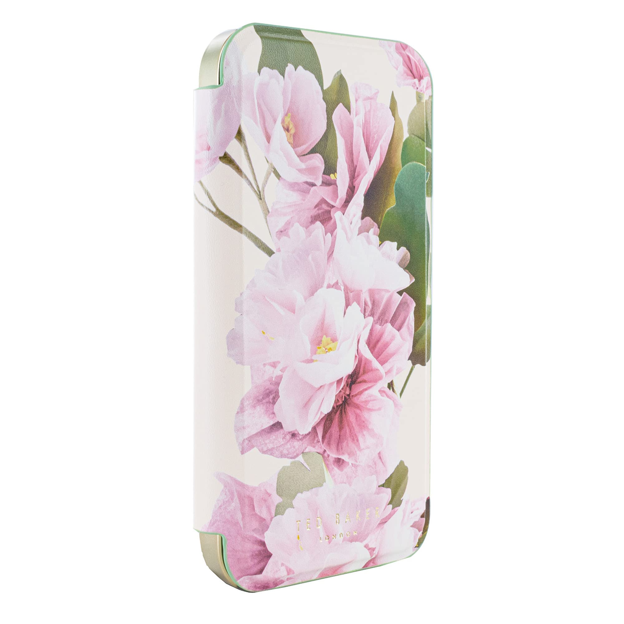 Ted Baker LIRION Cream Flower Placement Mirror Folio Phone Case for ...
