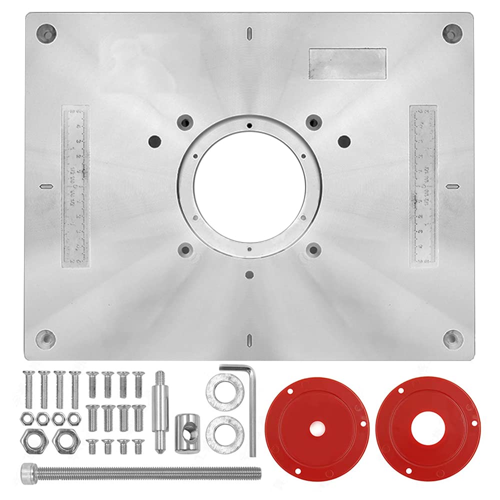 Router Table Insert Plate, 300 X 235 X 9.5mm Aluminum Router Insert ...