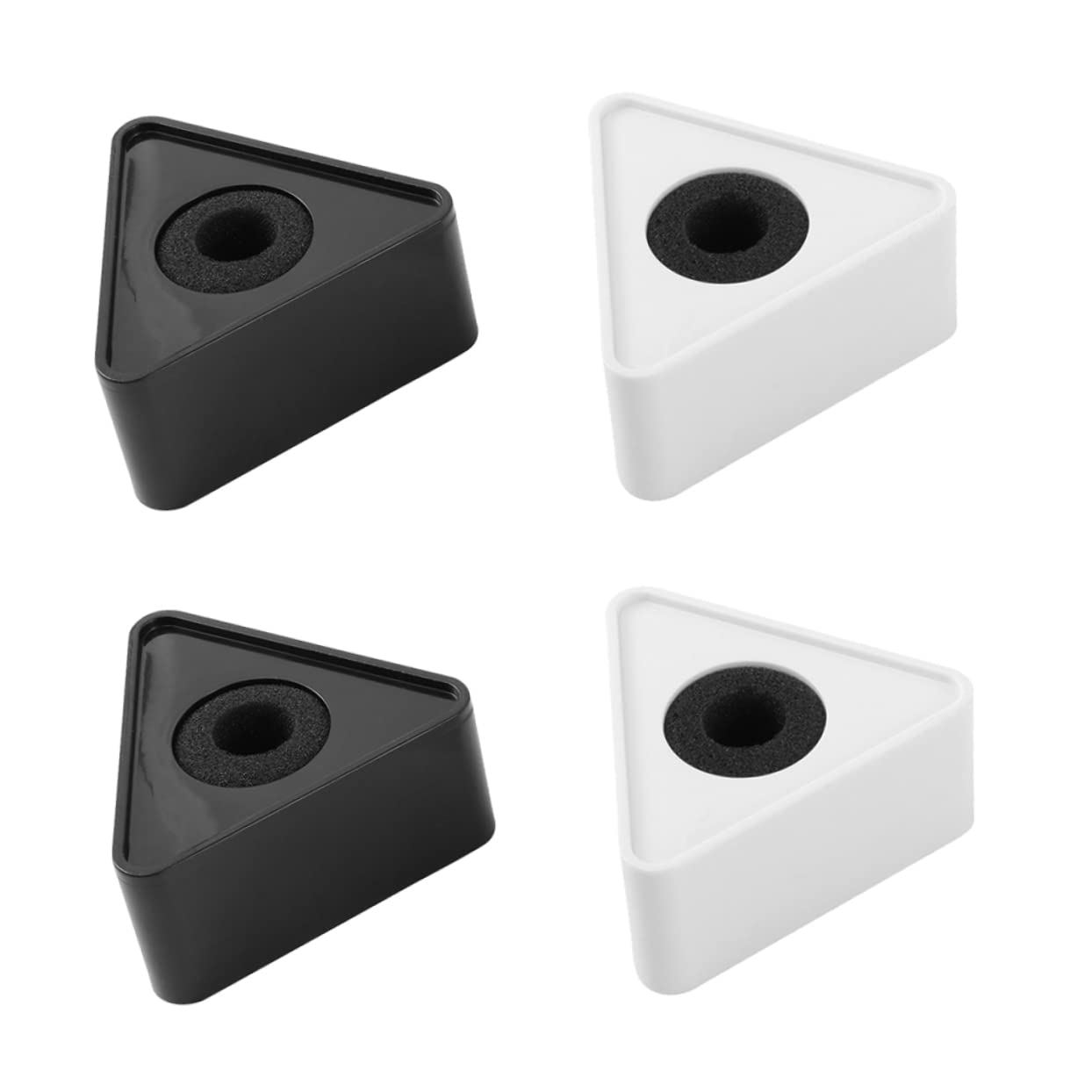 ORFOFE 4Pcs Abs Triangle Microphone Logo Station for Interviews and Ktv ...