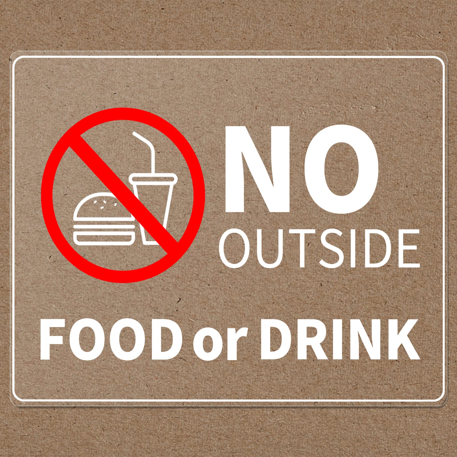 No Soliciting Sign 7.6 x 17.8 cm Self Adhesive No Soliciting Vinyl ...