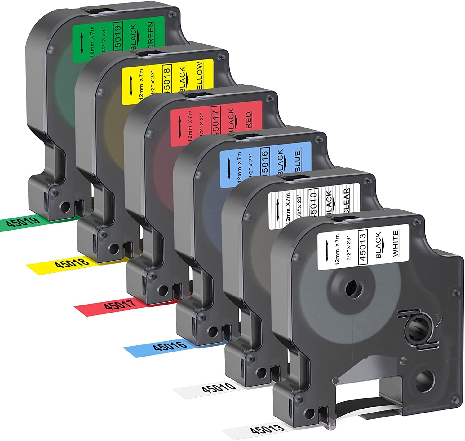 5 X Madhurlabels Compatible with Dymo Label Maker Refills 45013, Self ...