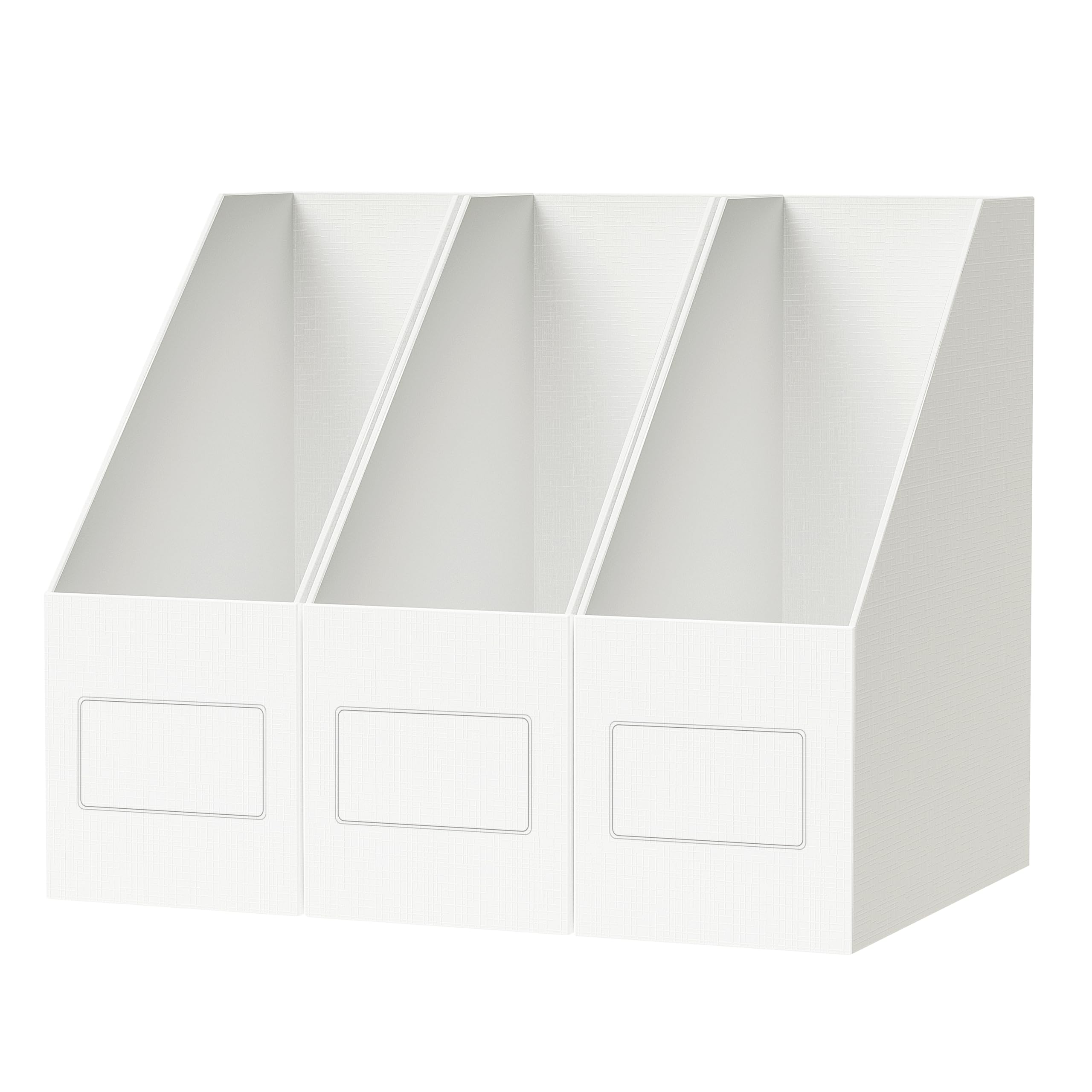 JiaWei Pack of 3 Magazine File Holders, 10.5 cm Wide, Made of 1800 g/m² ...