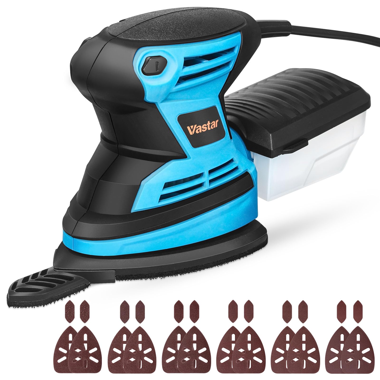 Vastar Sander, 200W Electric Mouse Sander for Wood with Dust Collector ...