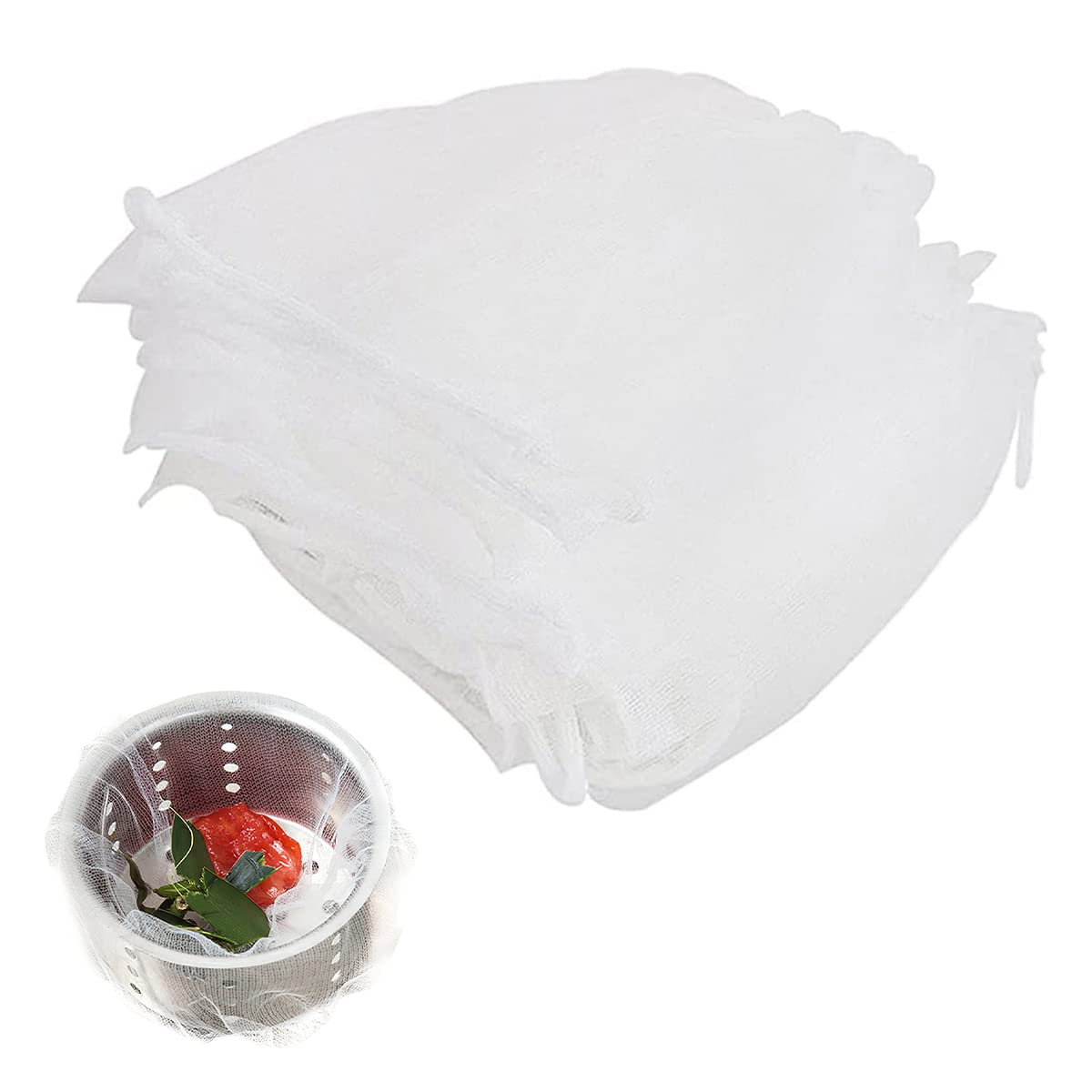 Sink Filter Net, Fewlew 100 PCS Kitchen Sink Net Bag, Sink Strainer ...