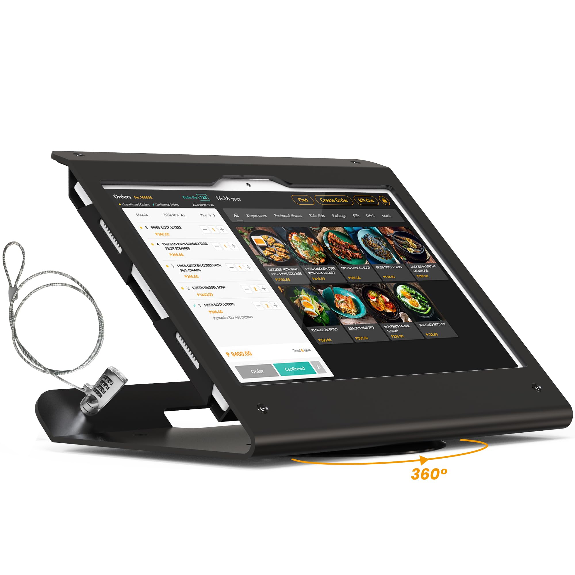 Beelta POS Tablet Stand Compatible with Samsung Galaxy Tab A8 - Heavy ...