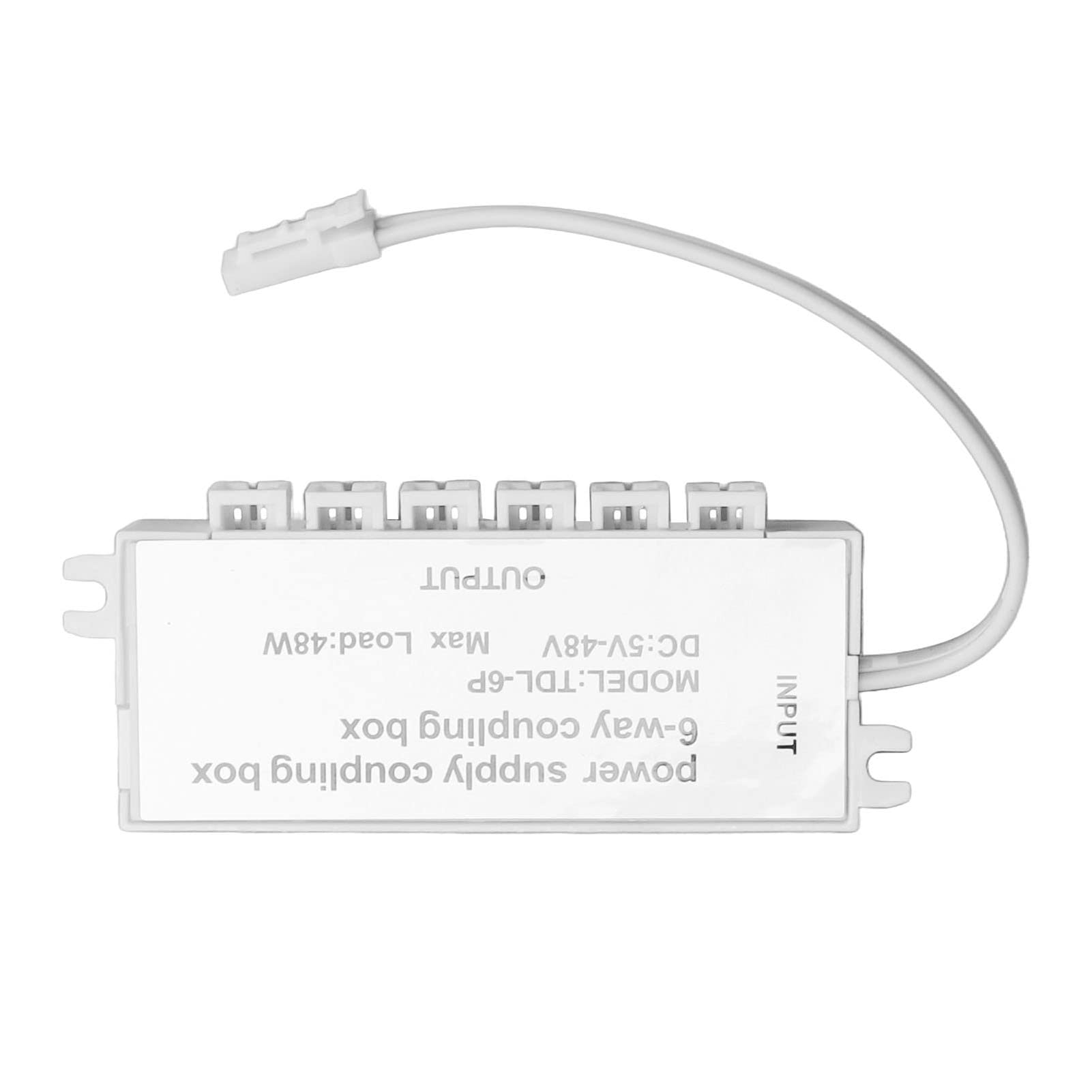 FTVOGUE LED Splitter Junction Box, 6 Way Power Supply Coupling Box ...