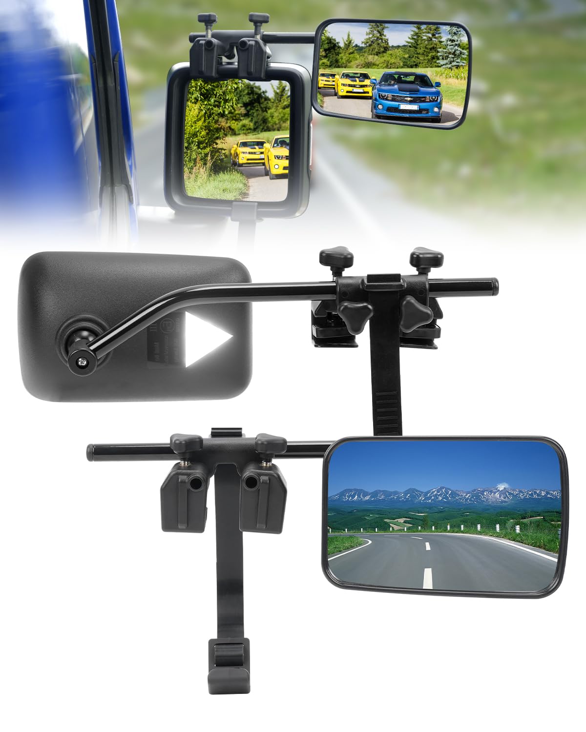 SUPAREE Convex Towing Mirrors Caravan Mirrors for Cars Caravan Towing ...