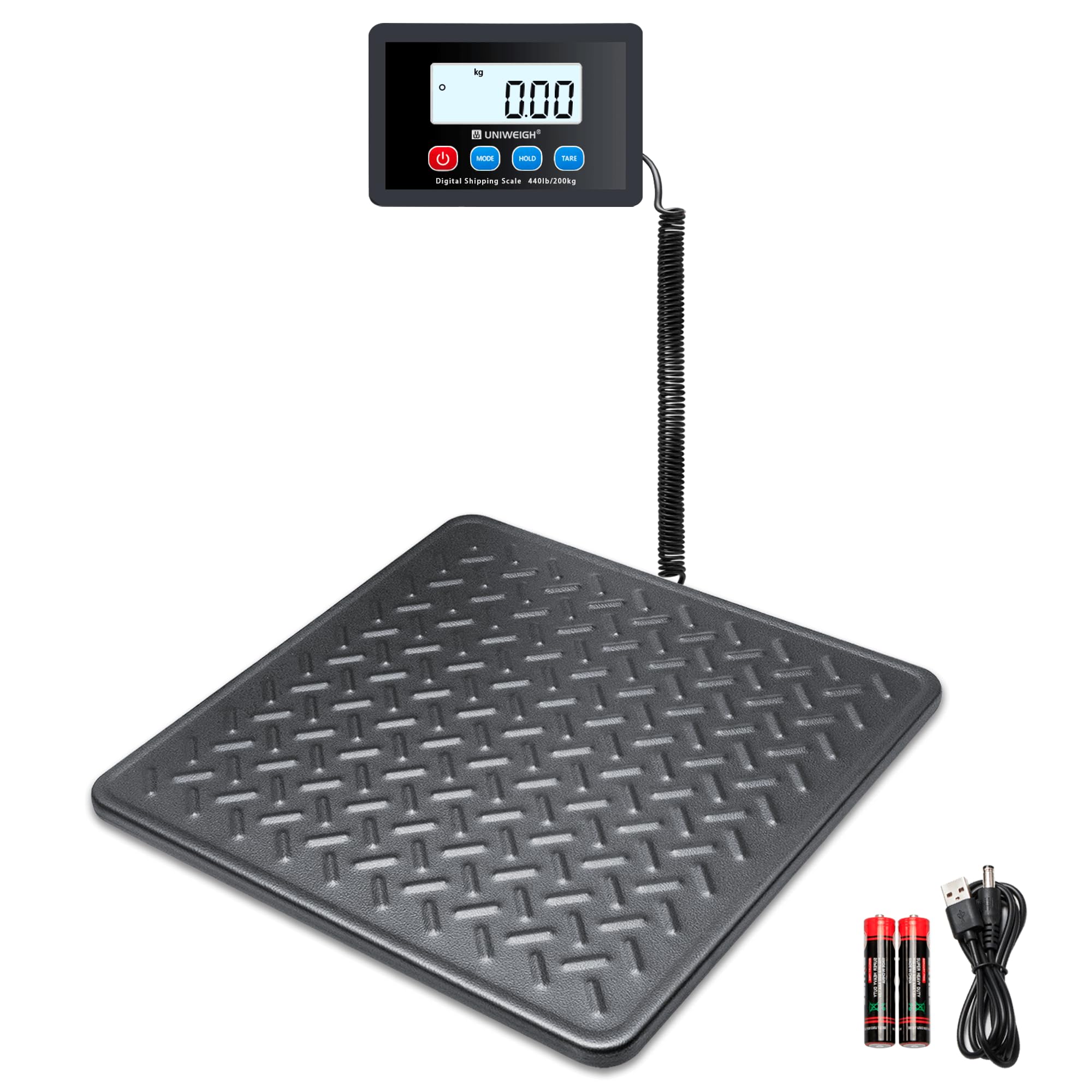 UNIWEIGH Postal Scales,440lbs x 10g Digital postage scales,Durable ...