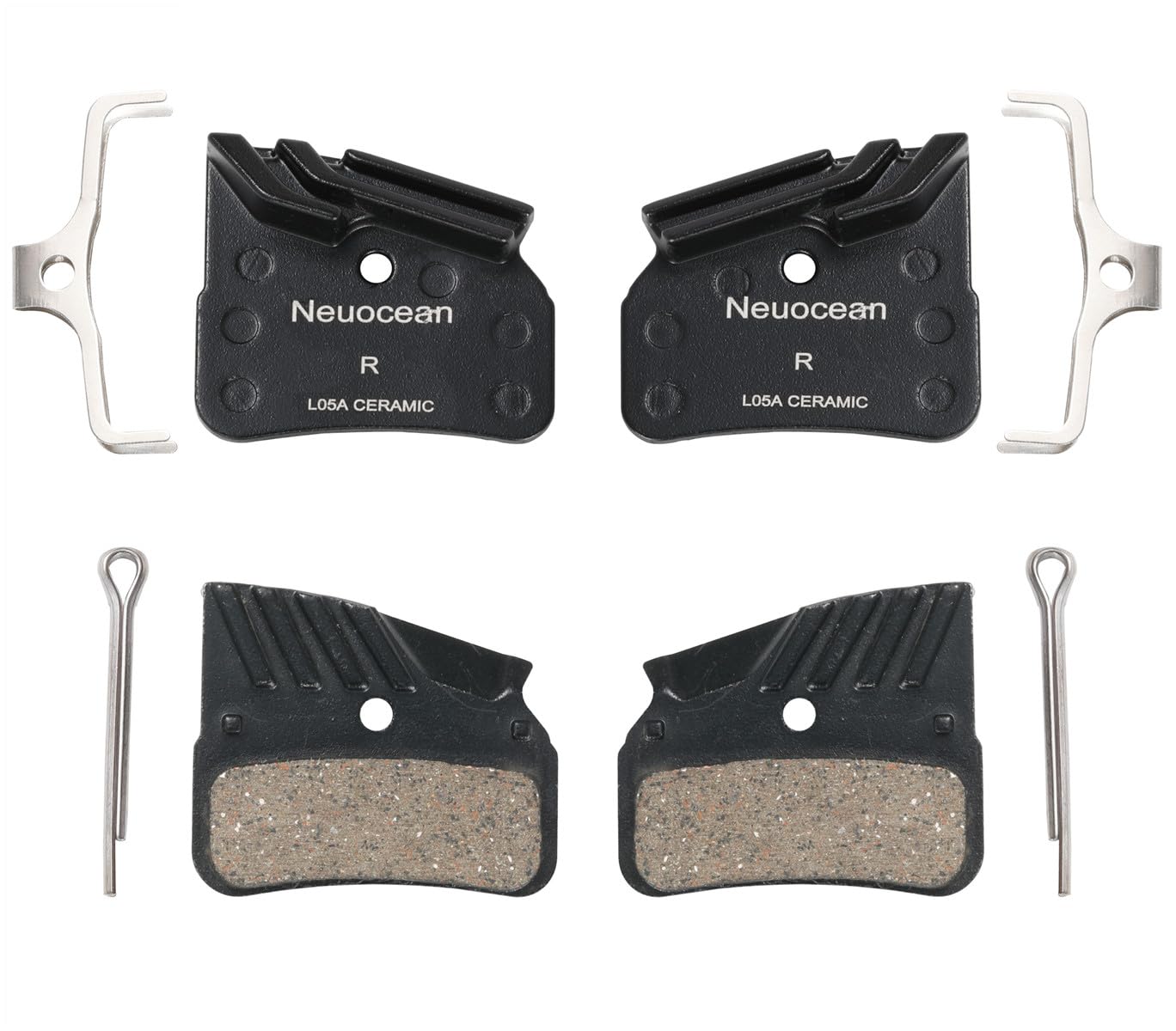 2Pair Disc Brake Pads With Cooling Fin, Bicycle Brake Pads For Shimano ...