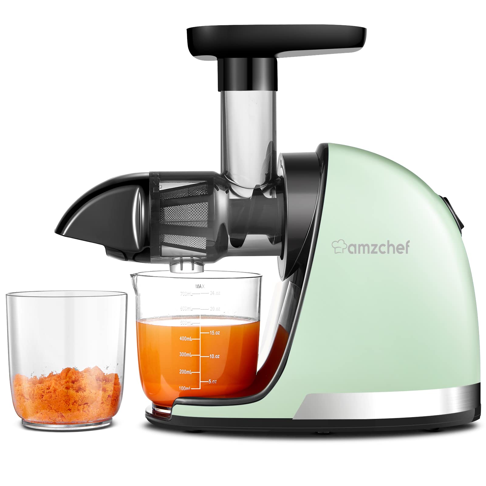 AMZCHEF Juicer Machines - Cold Press Slow Juicer - Masticating Juicer ...