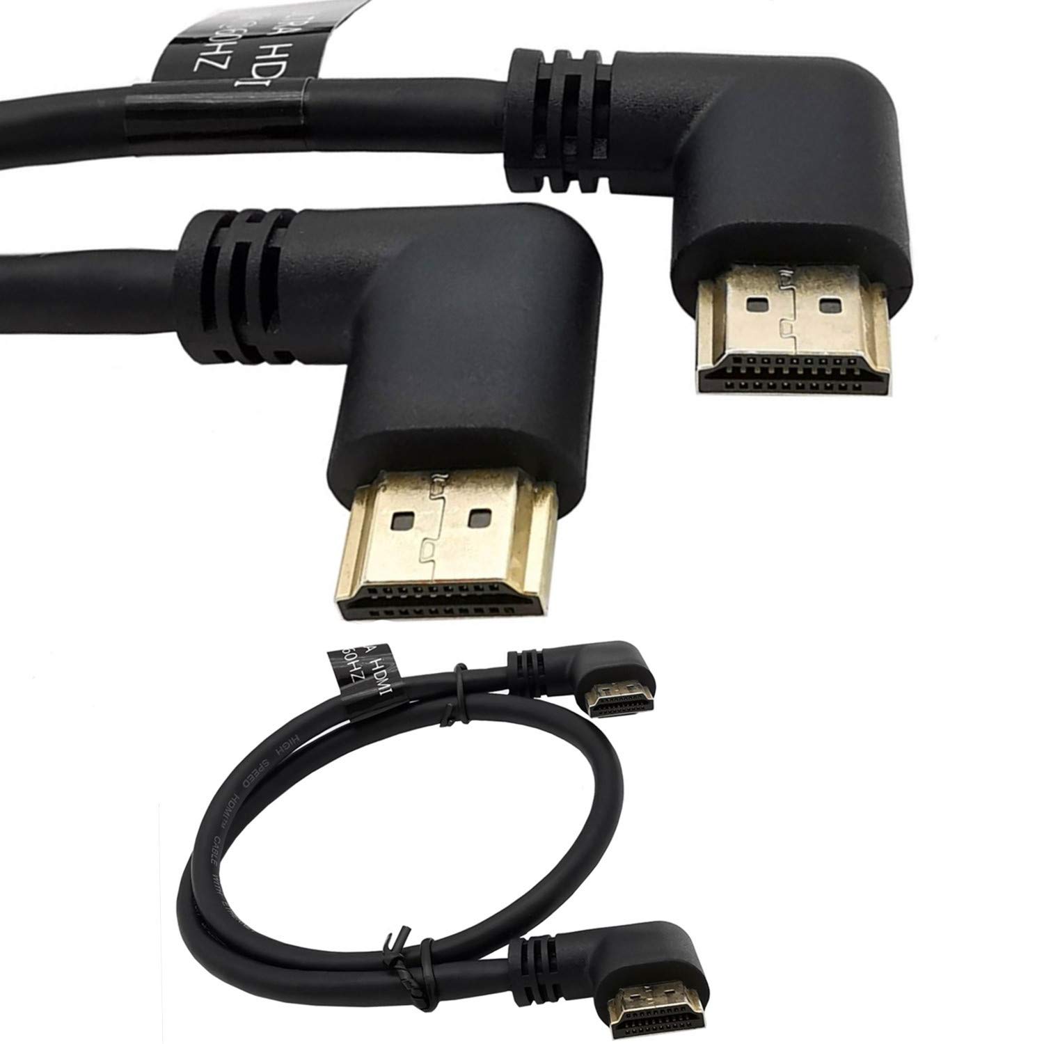 LARRITS Short HDMI 2.1 Cable 8K 60Hz 90 Degree Angle for TV DVD Players ...