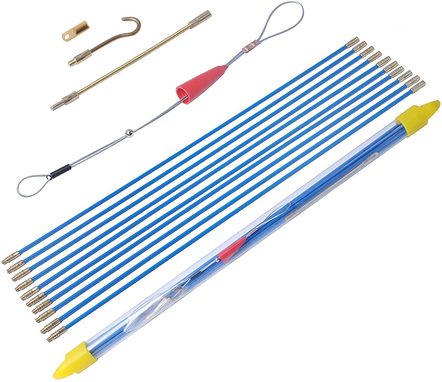 4.88M (16') Cable Rods, Fiberglass Electrical Connectable Fish Tape ...