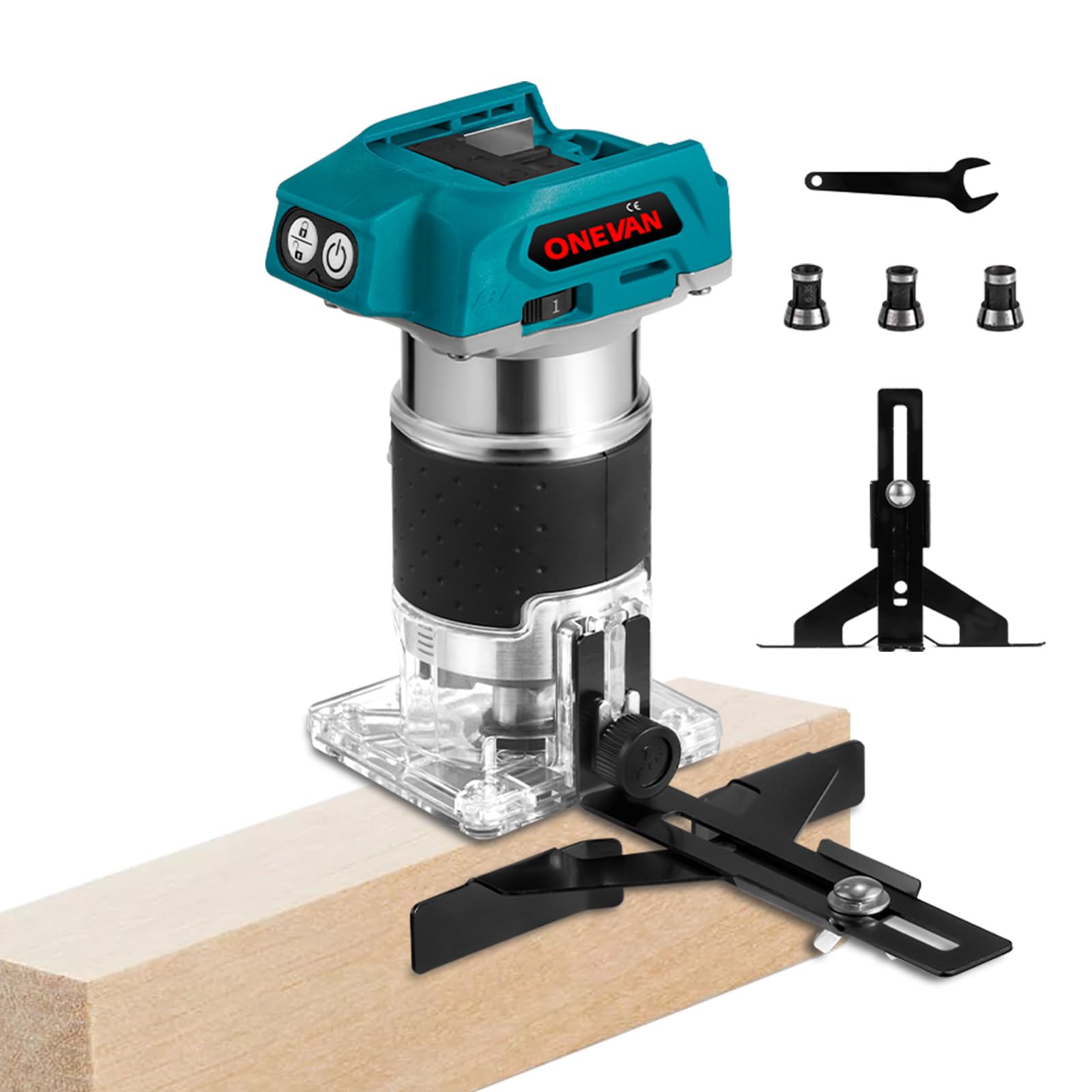 Cordless Power Router Woodworking Palm Hand Routers - for Makita, 300W ...
