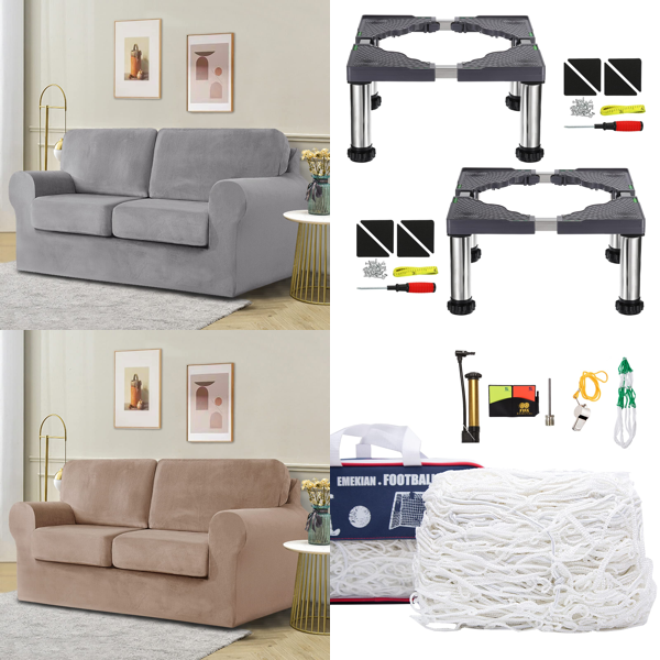 Mixed Including Sofa Covers, Fridge Stands & Goal Nets