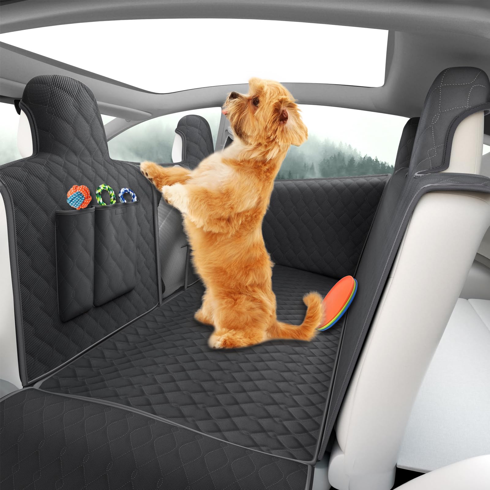 TTCR-II Tesla Pet Seat Cover, Dogs Seat Covers for Cars Back Seat ...