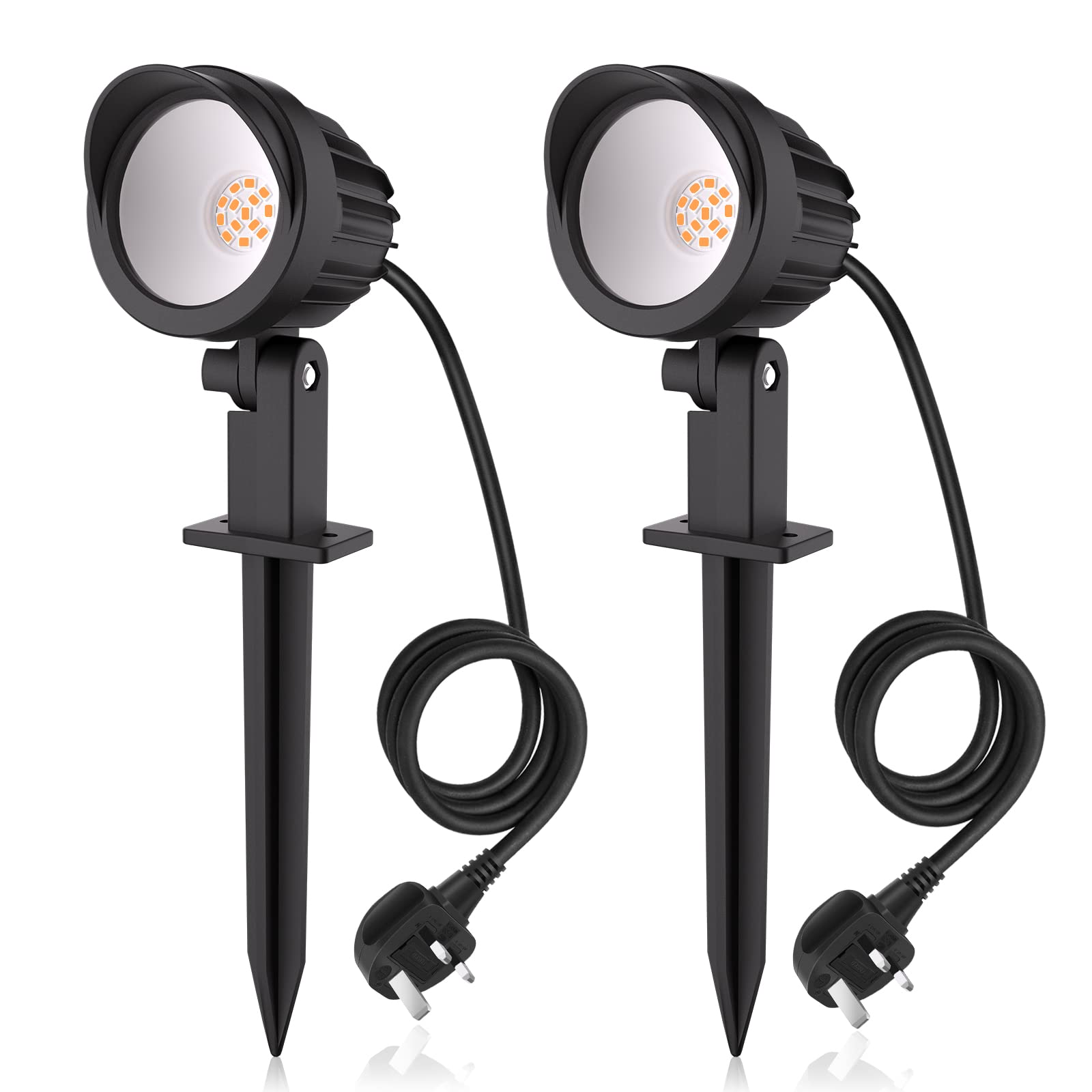 MEIKEE Garden Spot Lights 7W 500LM Outdoor Spike Lights led Lawn Light ...