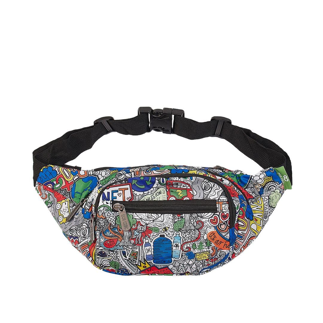 Eco Chic Lightweight Foldable Bum Bag Water Resistant Adjustable Waist ...