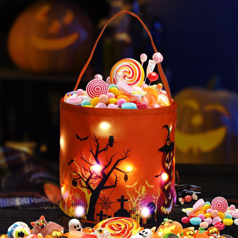 Mineup Halloween Trick or Treat Bags, 2024 New 38 * 24cm Halloween ...