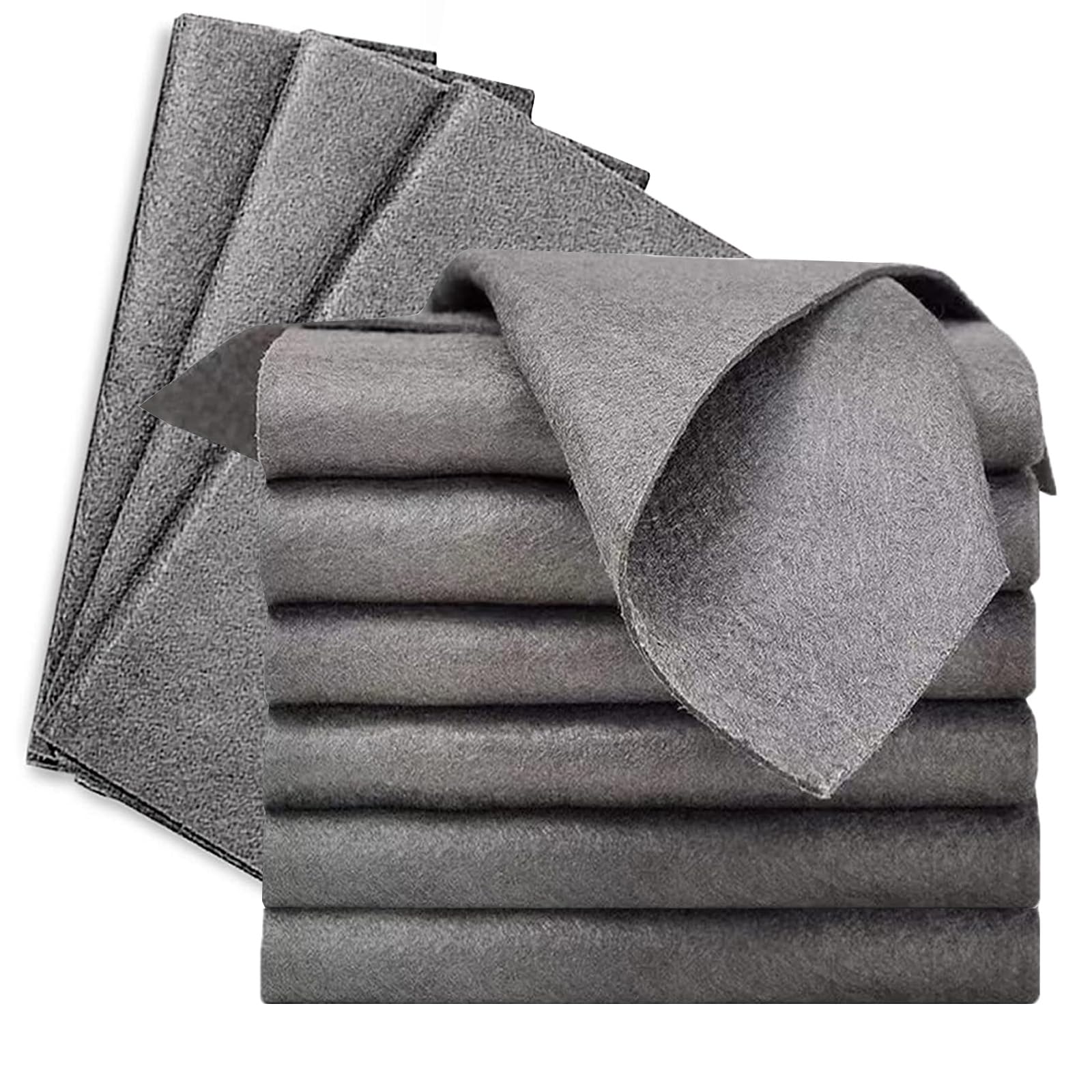 tallkeey 10 Pcs Thickened Magic Cleaning Cloth, Magic Fiber Microfiber ...