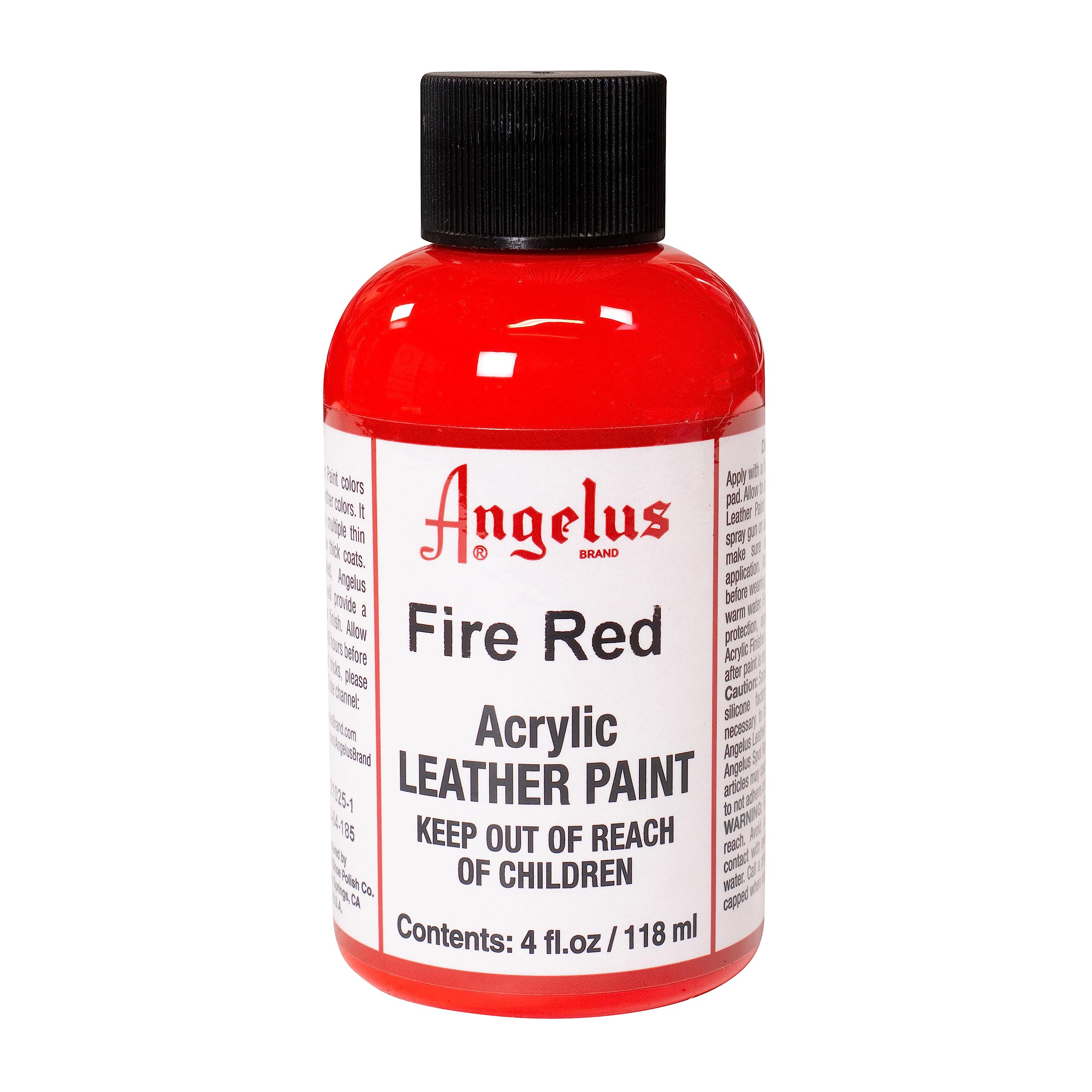 Angelus Leather Paint 4 Oz Fire Red