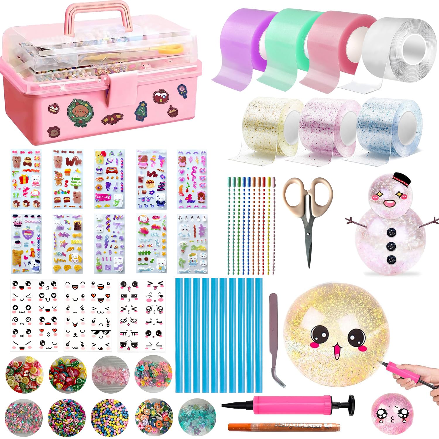 Nano Tape Bubble Kit for Kids with Box,Nano Double Sided Tape for ...