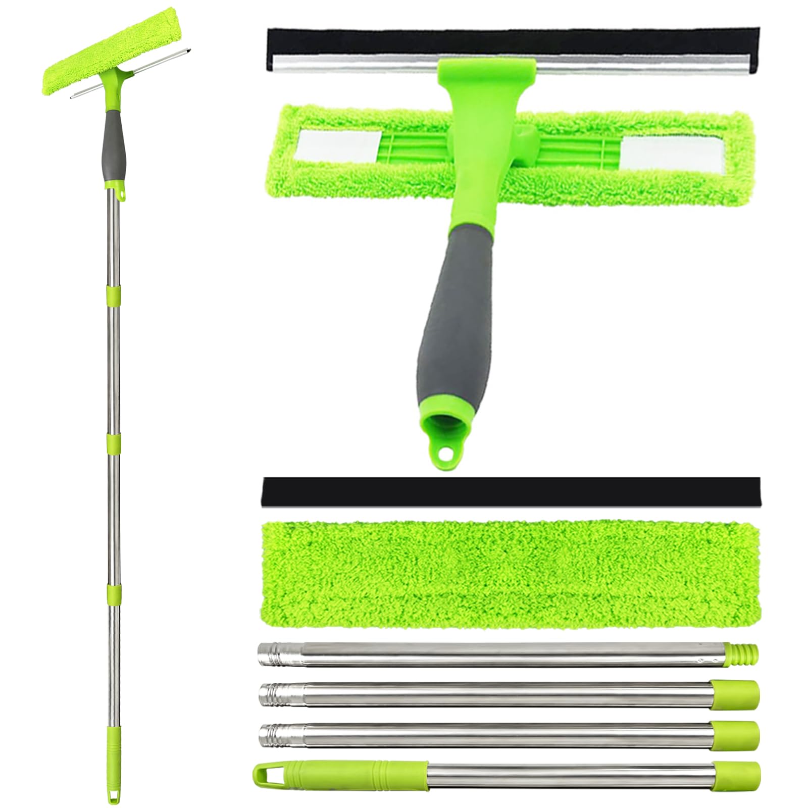 1.7 Meters Window Cleaning Kit Extra Long 2in1 Cleaner Equipment ...