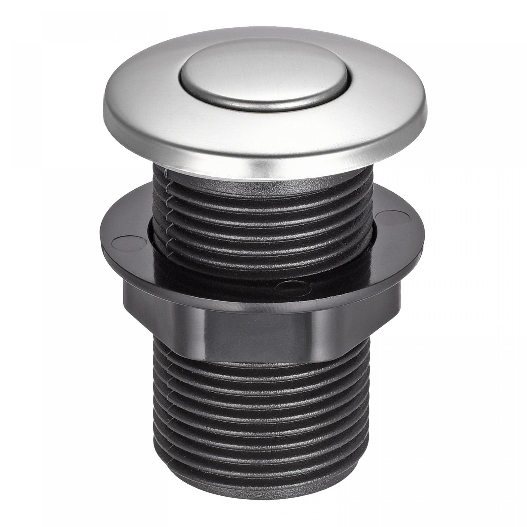 sourcing map Garbage Disposal Air Switch Button 32mm Dia 304 Stainless ...