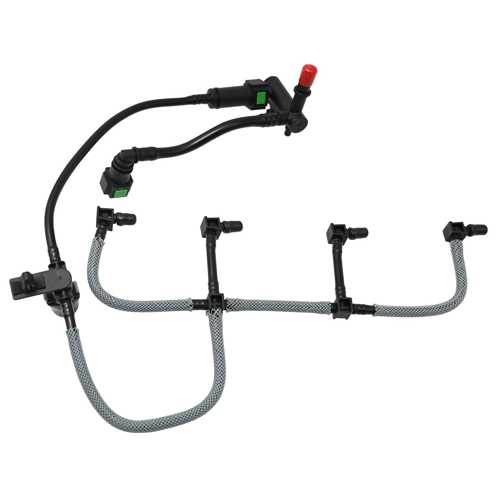 Hoypeyfiy Fuel Injector Leak Off Return Pipe with Sensor Replacemnet ...