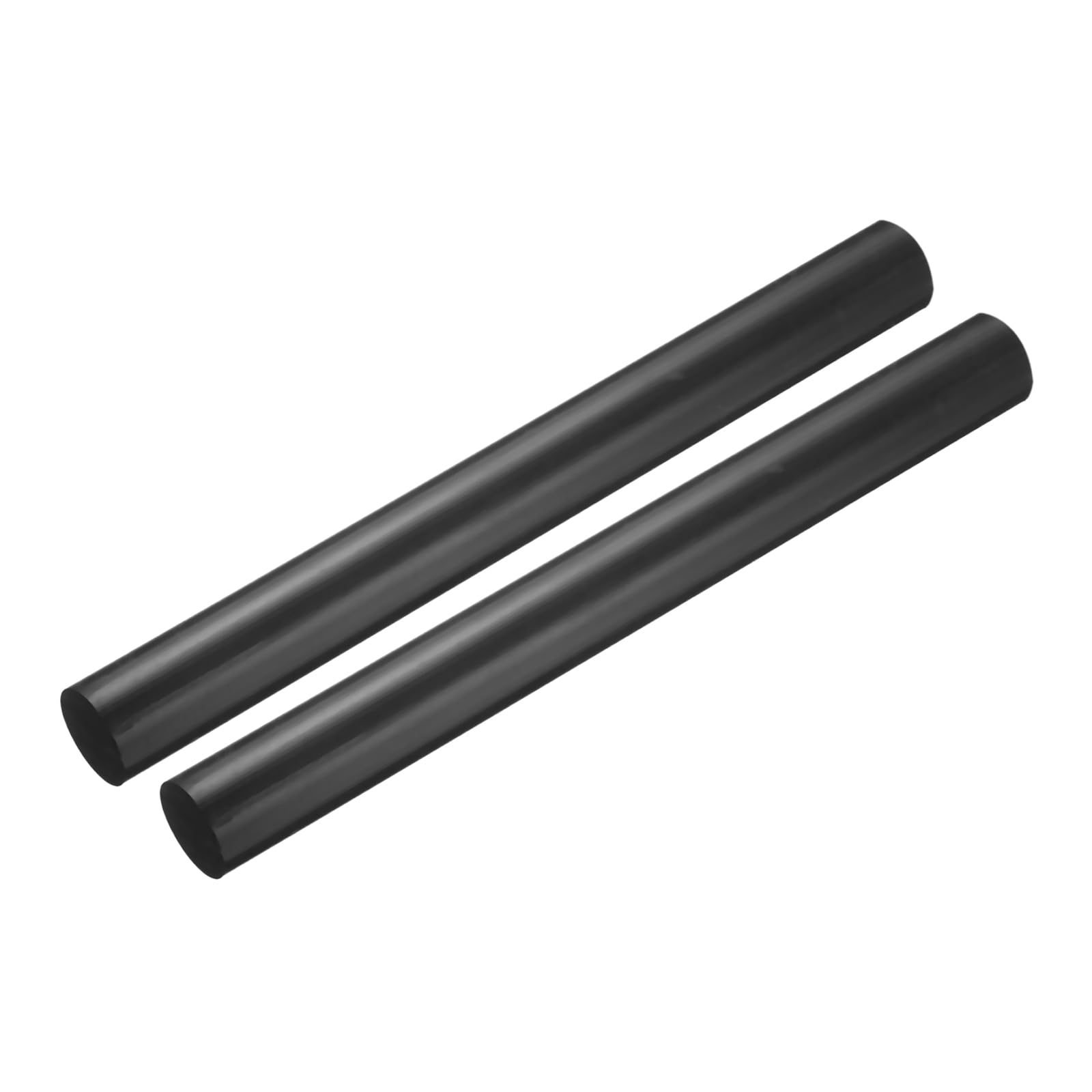 sourcing map Black Round ABS Plastic Rods 1.2-inch Diameter and 12-inch ...