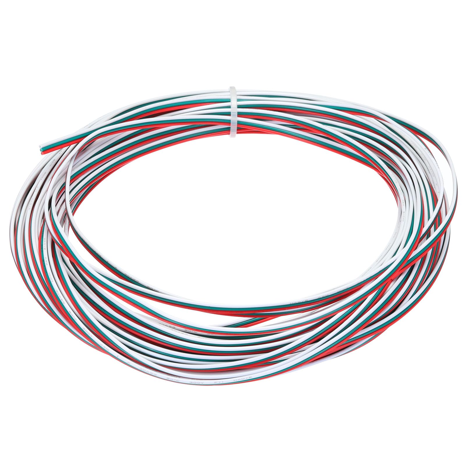 sourcing map 30 Gauge 3 Conductor Electrical Wire Tinned Copper Cable ...