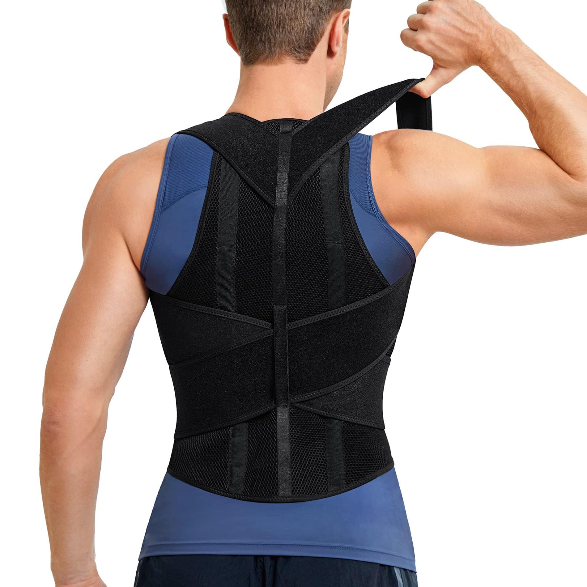 Junlan Back Straightener Posture Corrector for Men Adjustable Scoliosis ...