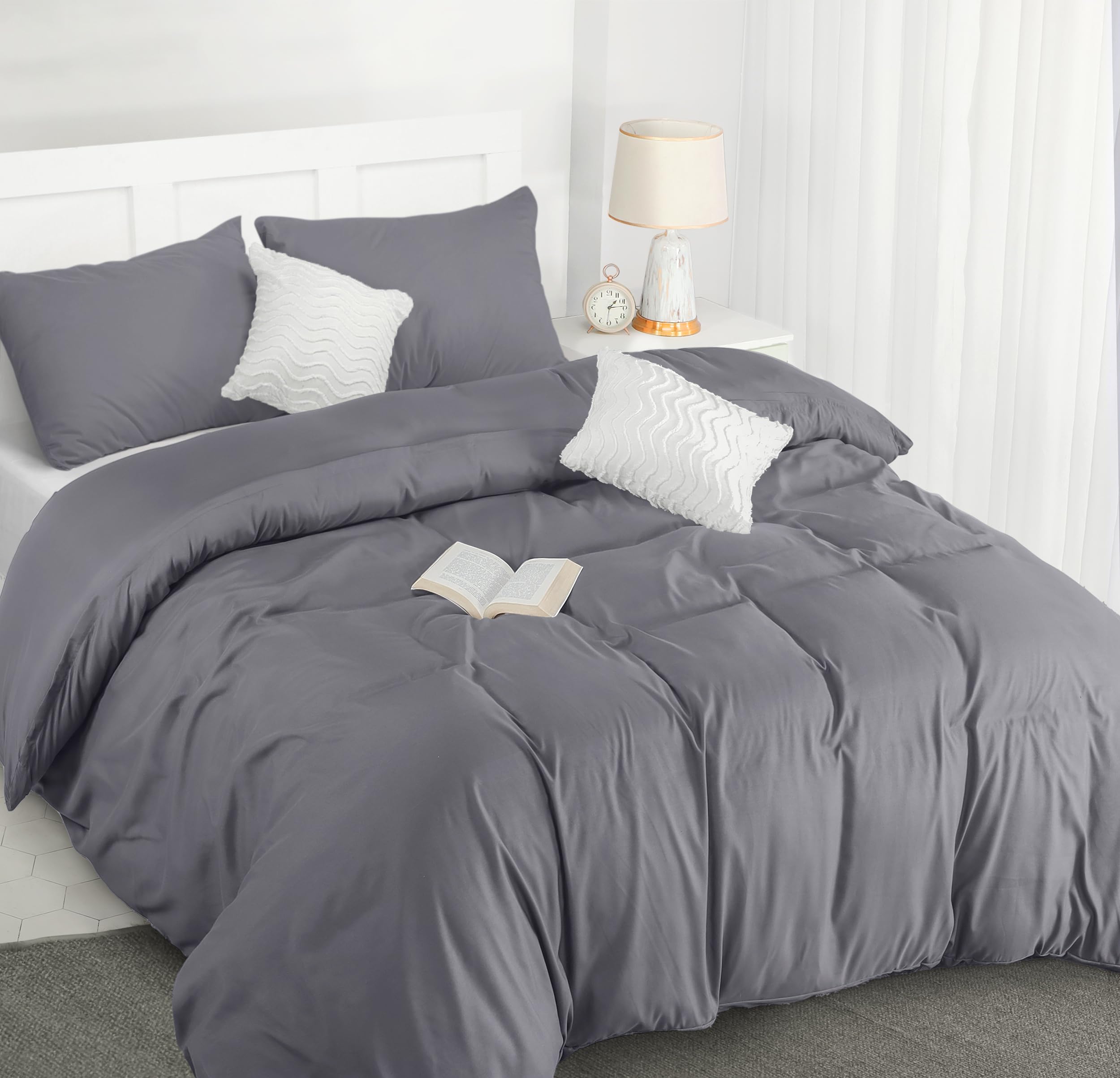Utopia Bedding Duvet Cover Double - Soft Microfibre Polyester - Bedding ...