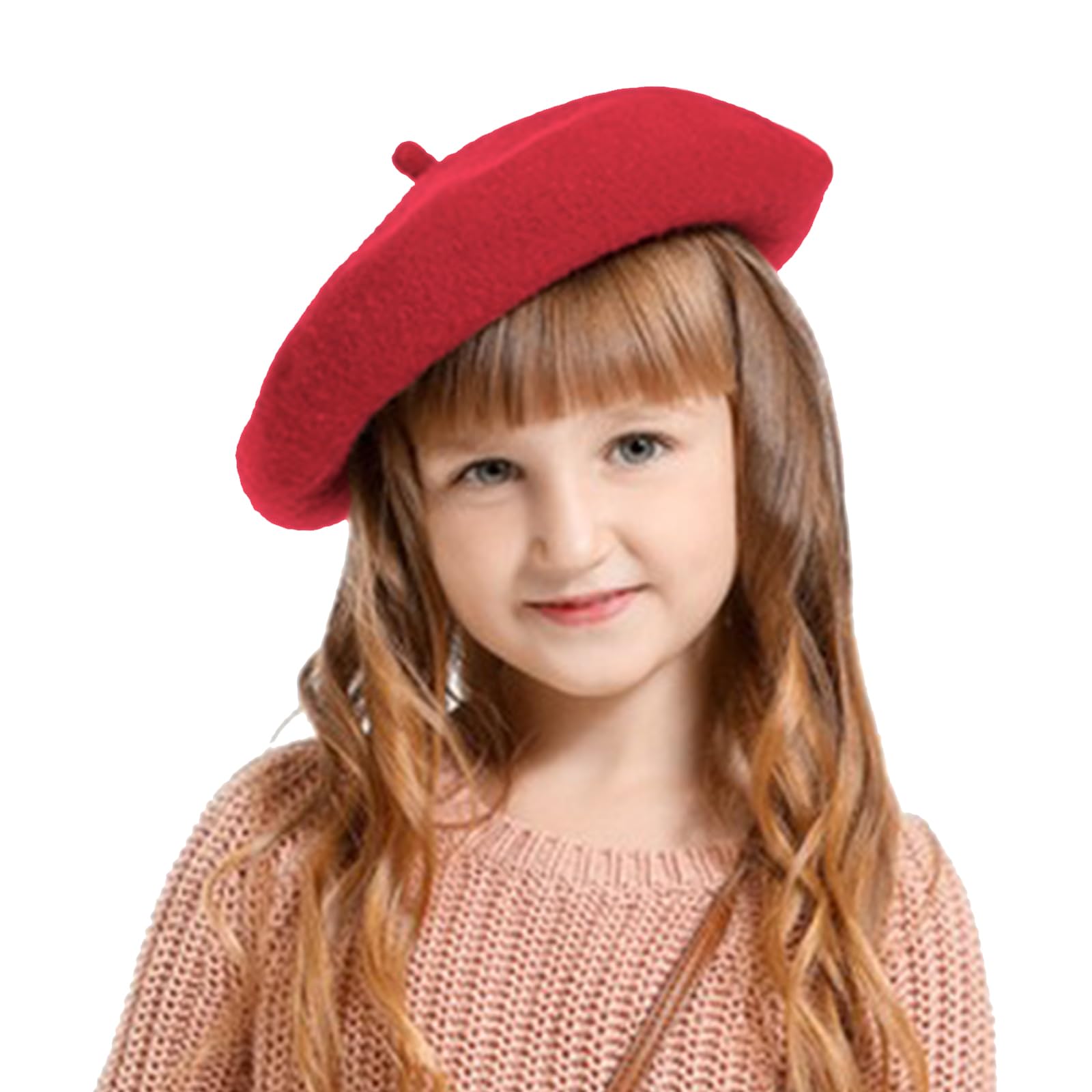 Winmany Toddler Girls Beret Hat Kids Solid Color French Beret Cap Fall ...