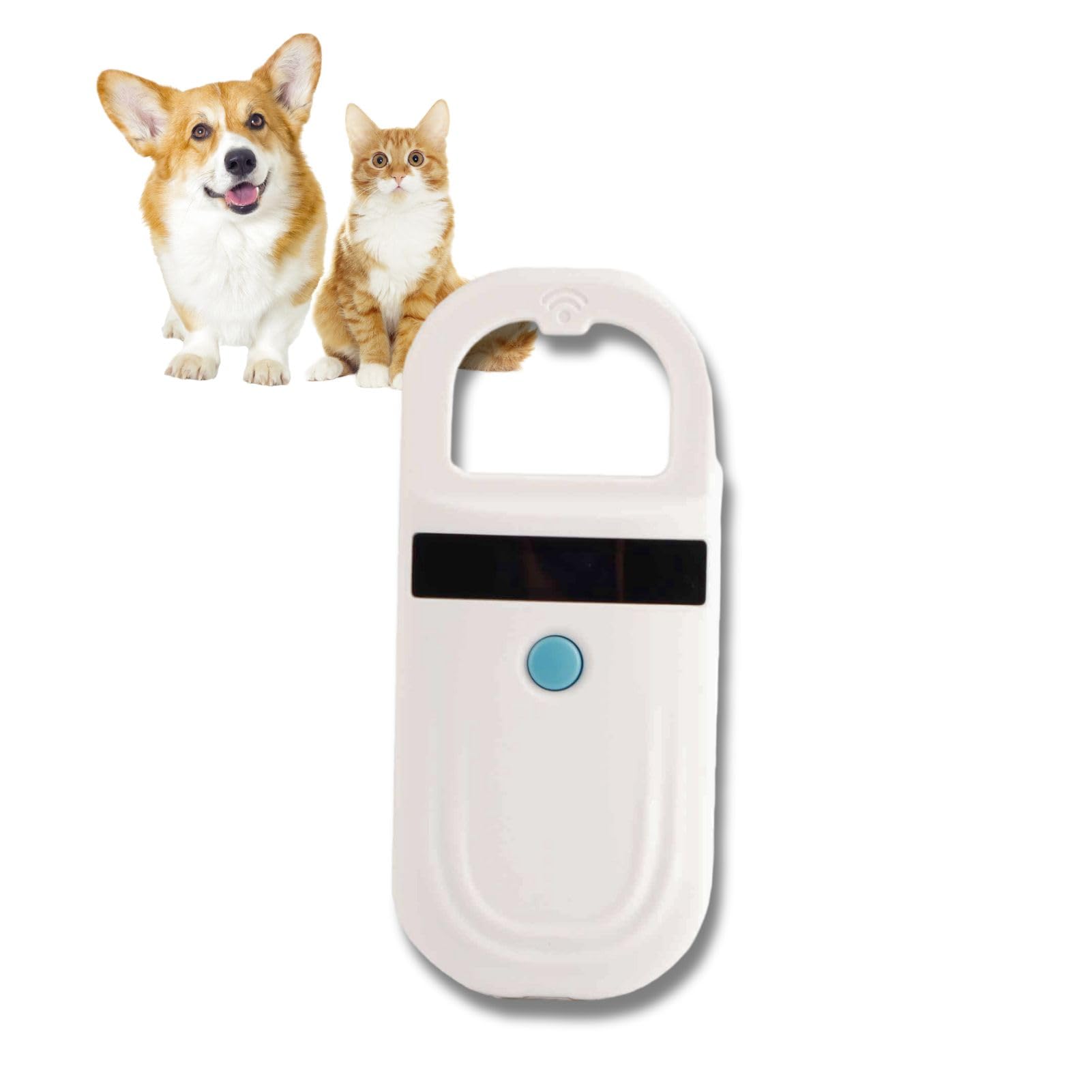 Animal ID Reader LCD Display RFID Portable Microchip Handheld Pet Scanner