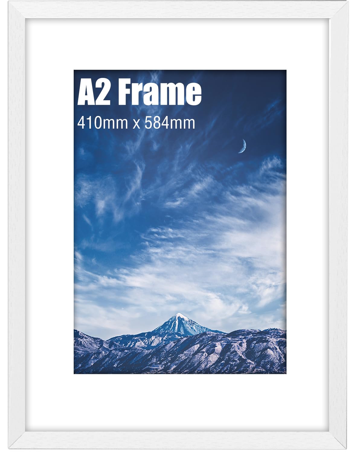 wyewye A2 Picture Frame, A2 Poster Photo Frame, Wooden Frame Mount ...