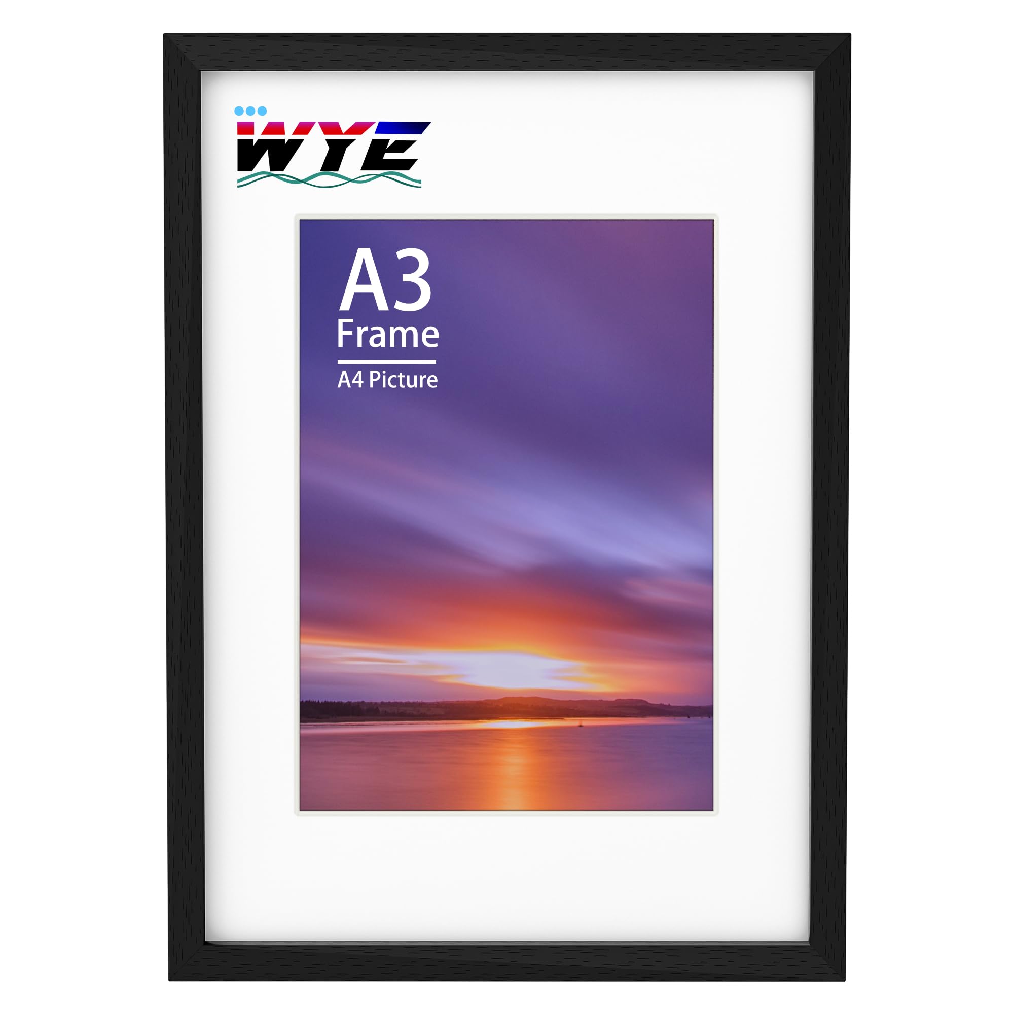 A3 Wood Frame Photo Frame Picture Frames Outer Dimension (44.5x32.2 cm ...
