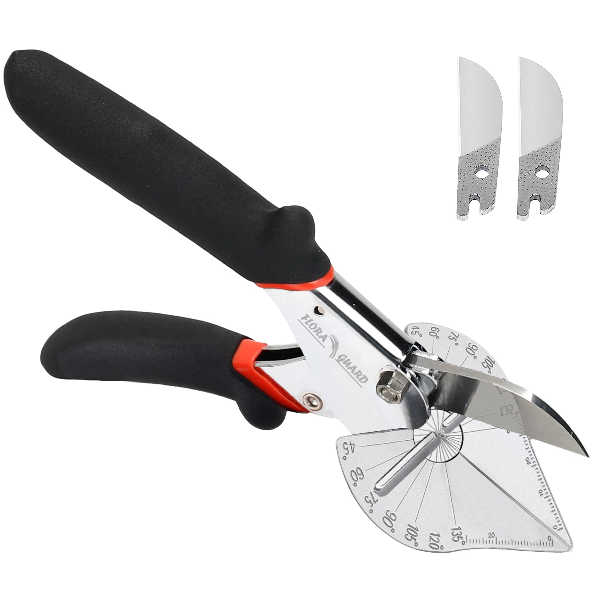 FLORA GUARD Miter Shears - 45 to 135 Degree Multi Angle Trim Cutter ...