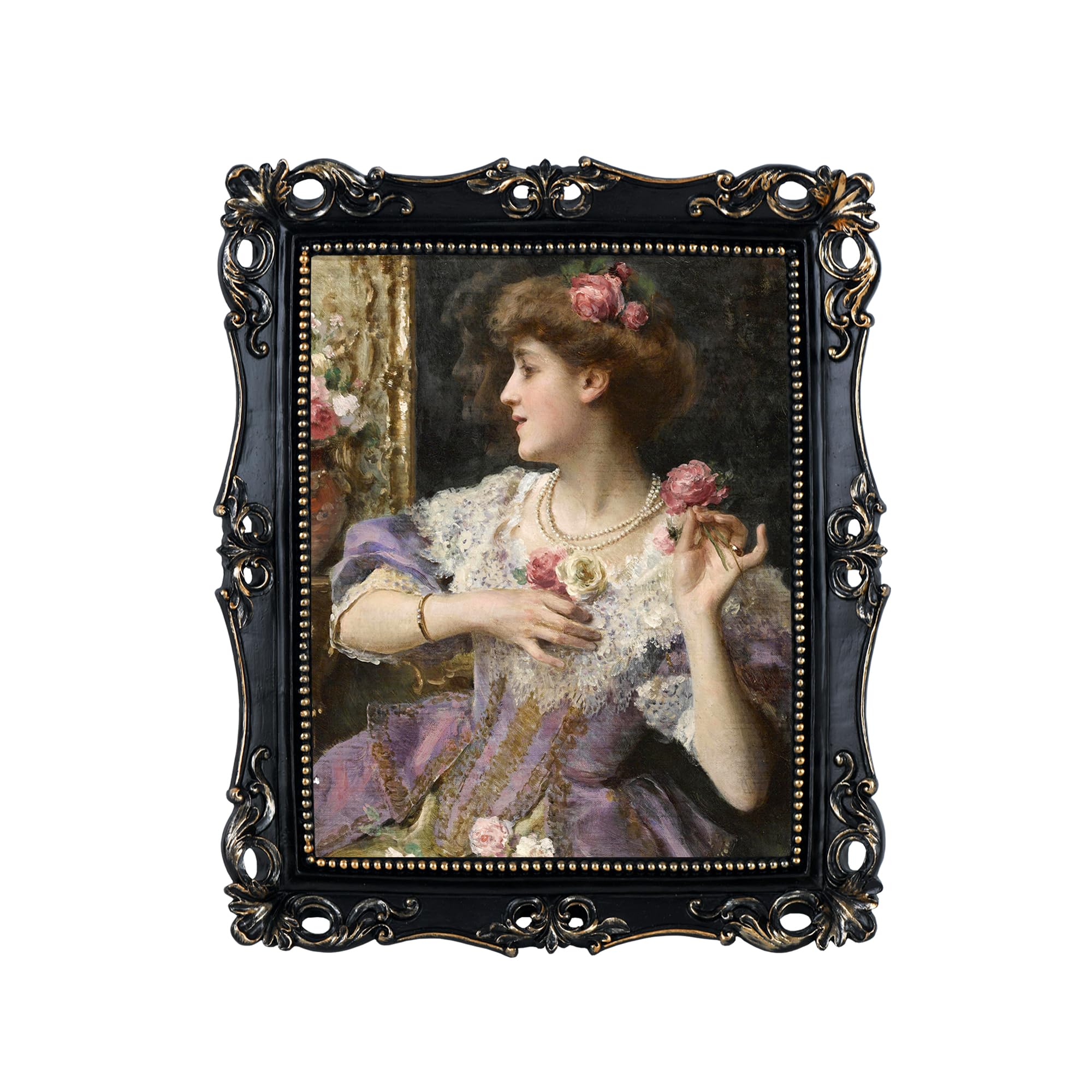 Funerom 8x10 Vintage Picture Frames with Glass Front, Ornate Frame ...