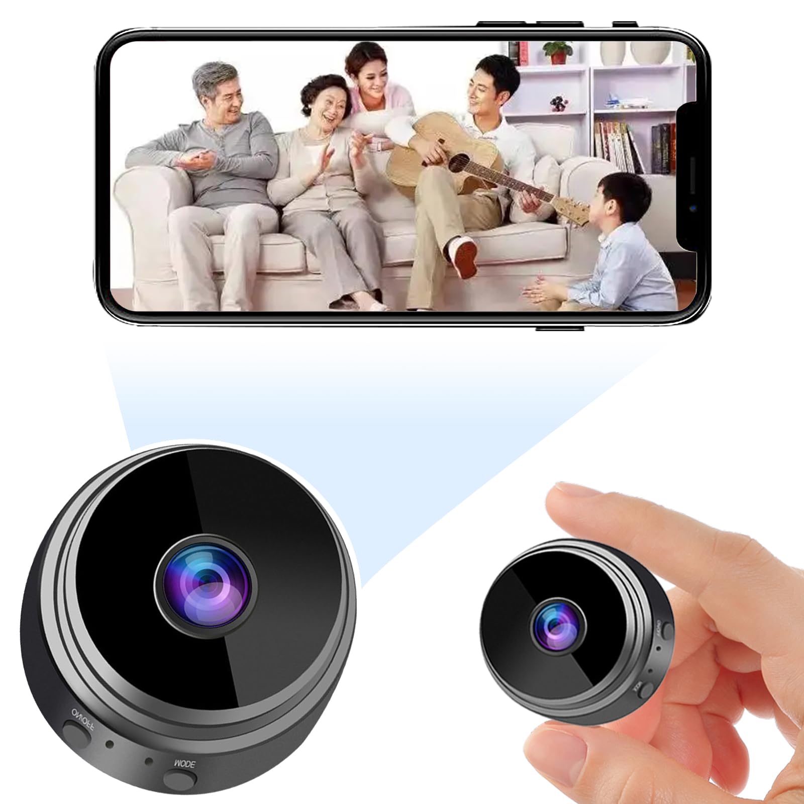 RANBENKY Mini Hidden Camera Wireless Small Camera Full HD 1080P Night ...