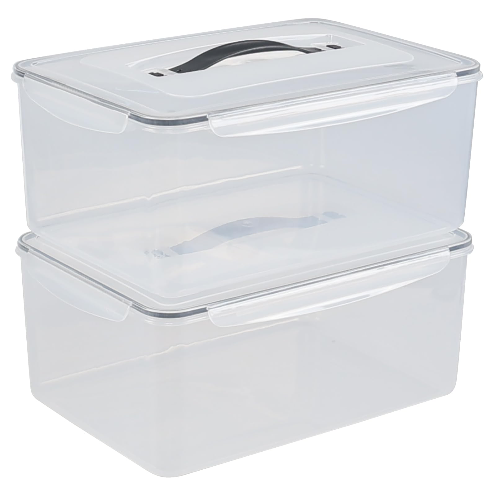 Bblina 2-pack 15 Liter Storage Containers with Seal Circle and lids ...