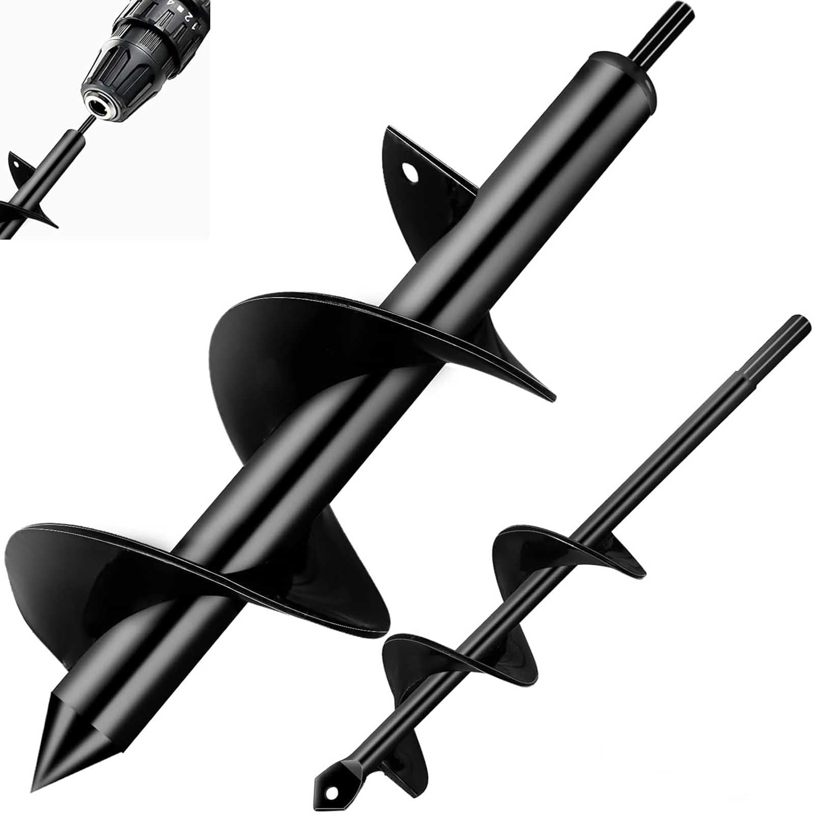 Auger Drill Bit for Planting 40x420mm Garden Auger Spiral Drill Bit ...