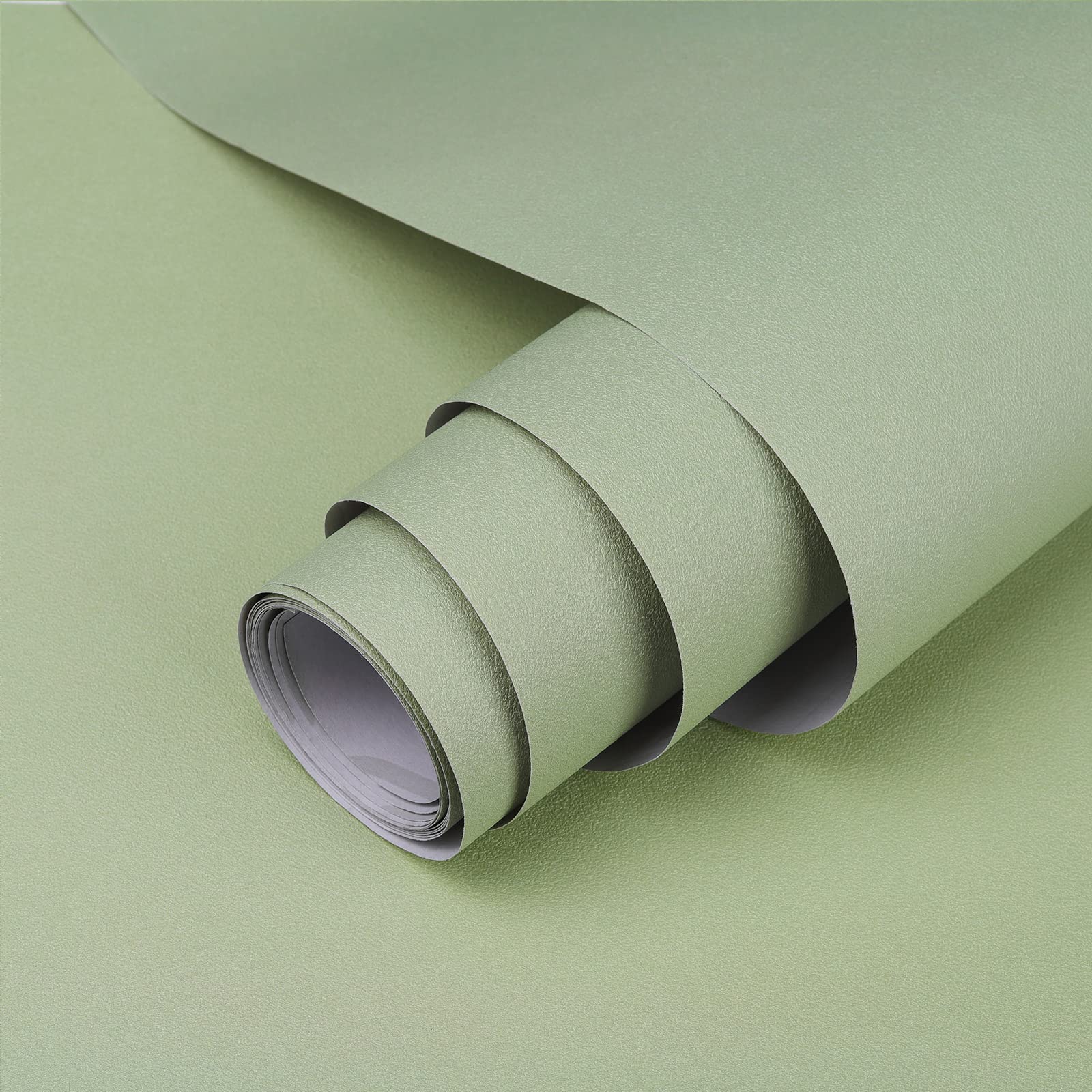 Hode Green Sticky Back Plastic, Vinyl Wrap Film Roll for Furniture ...